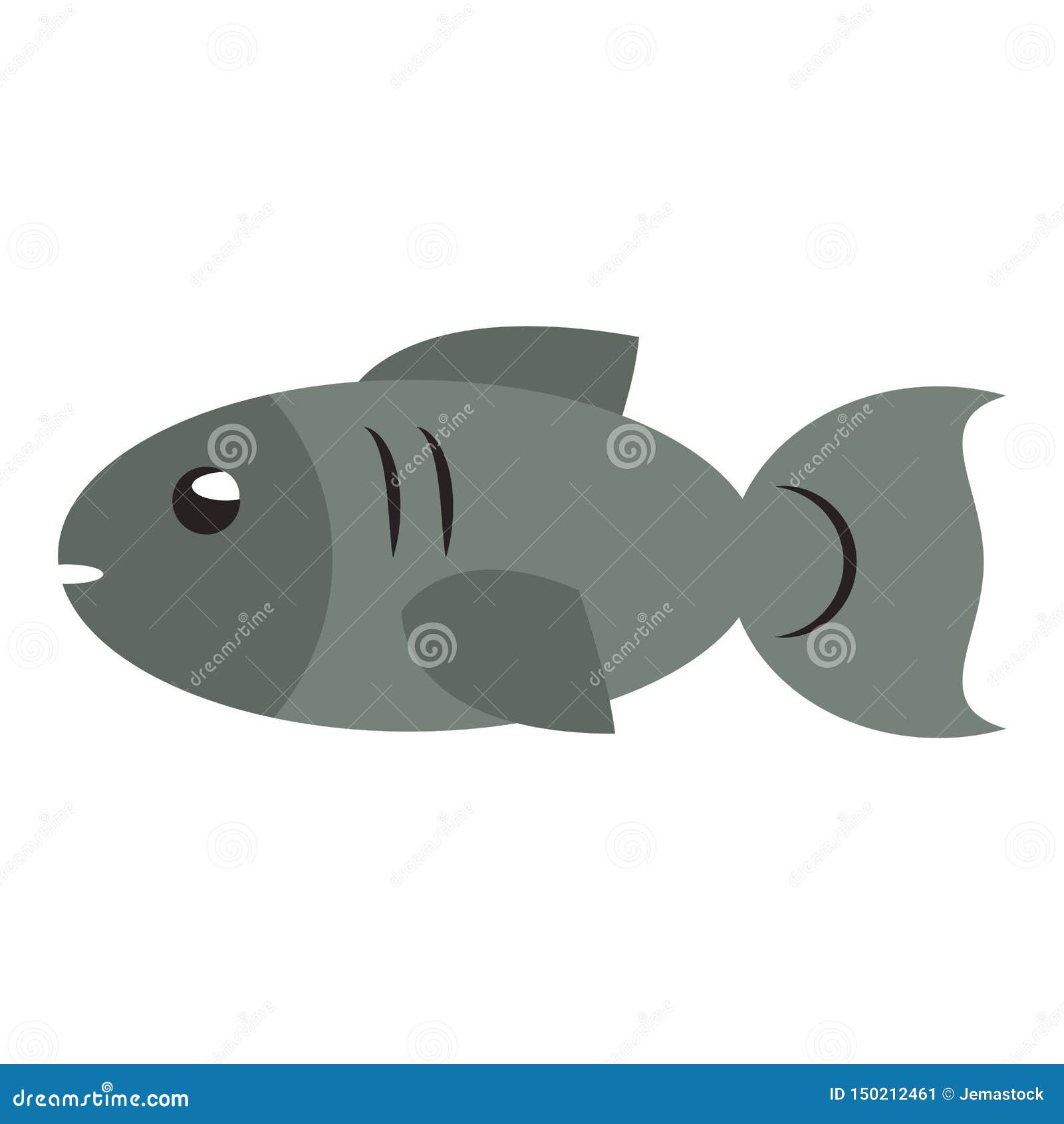 Big fish icon cartoon stock vector. Illustration of salmon - 150212461