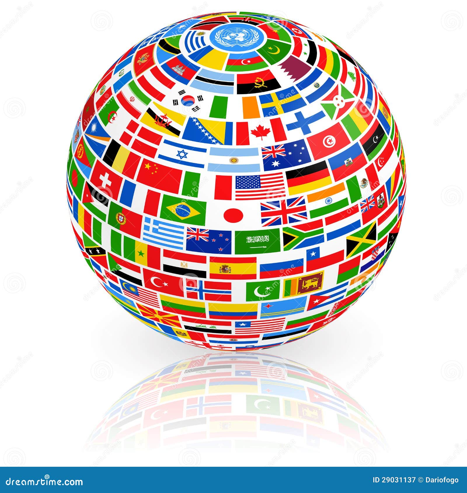 Big Flag Globe stock vector. Illustration of japanese - 29031137