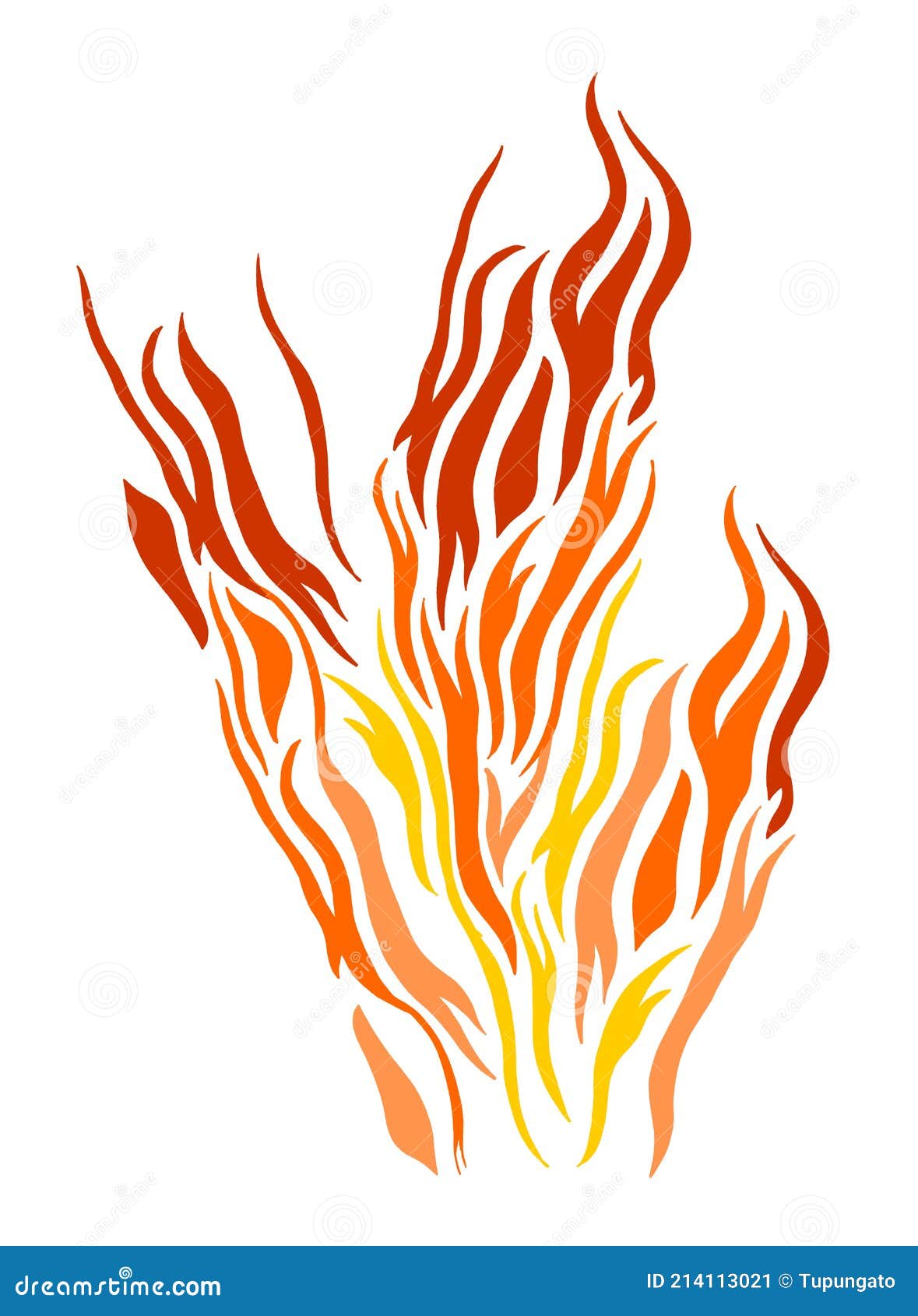Big Flame Vector Illustration Stock Vector - Illustration of graphics ...