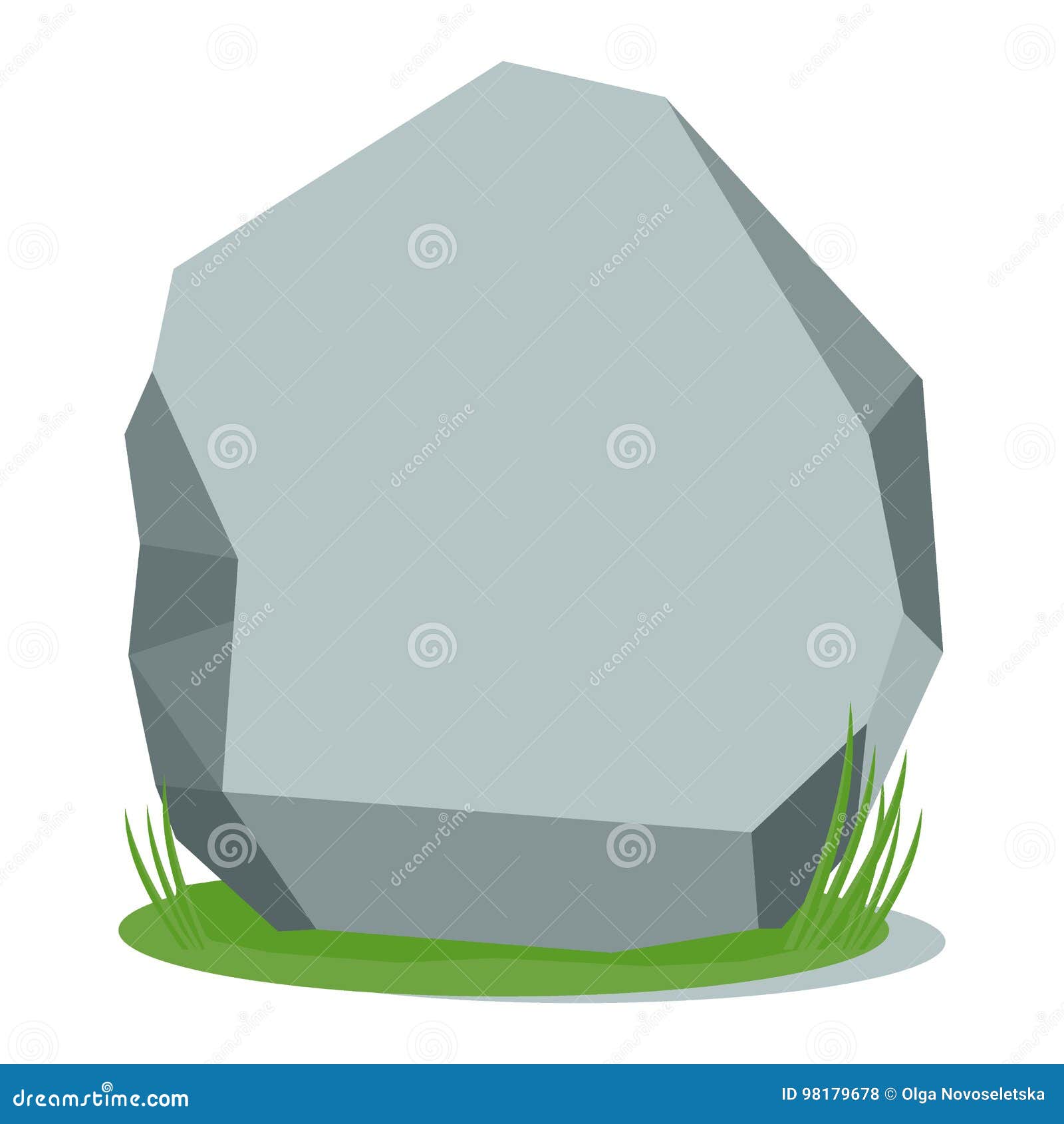 Big flat stone stock vector. Illustration of grey, decoration - 98179678