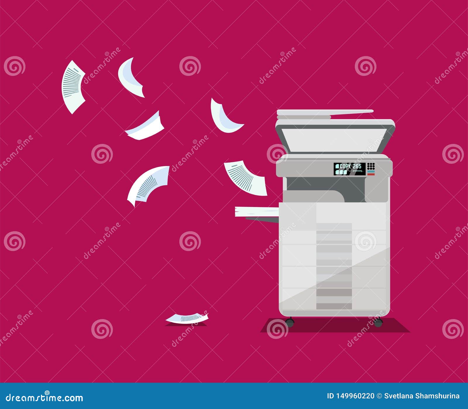 Big Floor Professional Office Copier, Multifunction Printer Printing ...