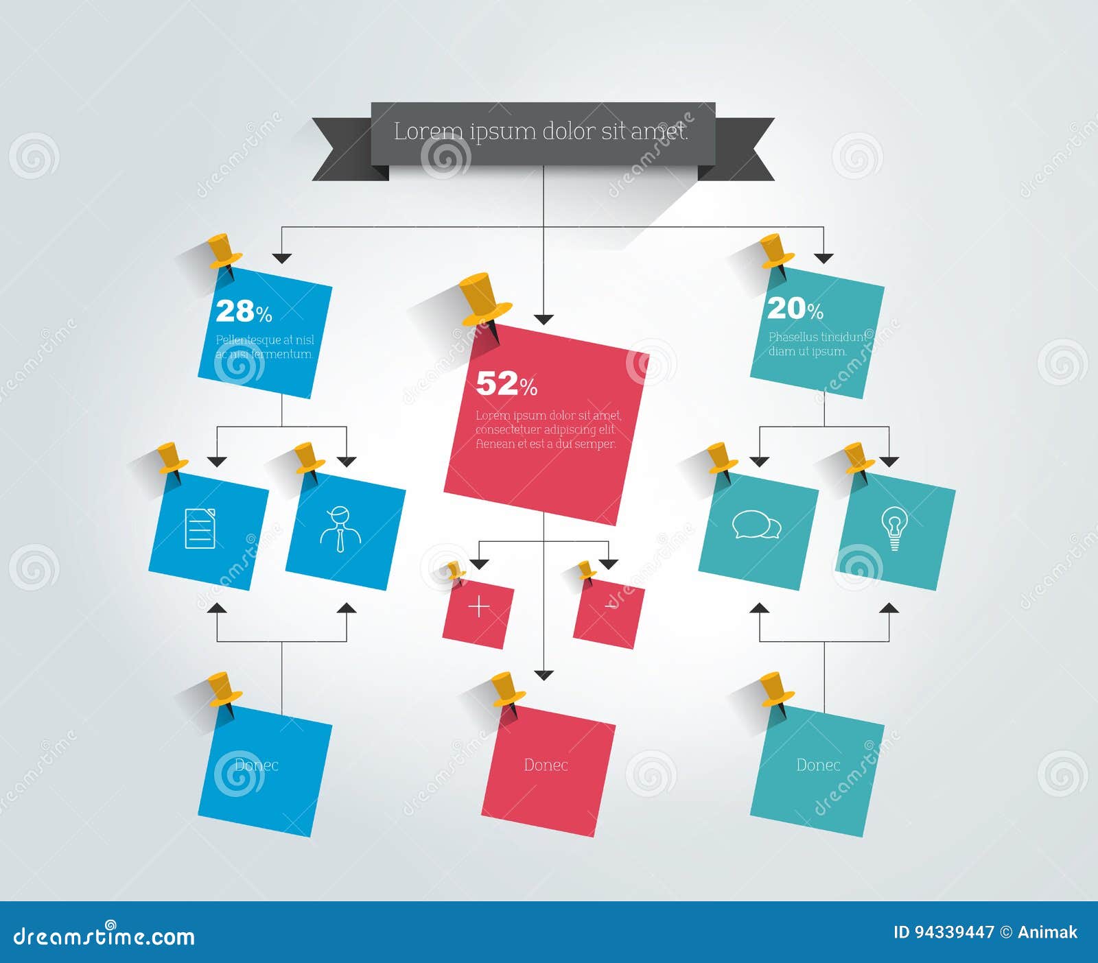 Pie Chart Set, Colored Segmented Circle Icons, Pie Chart Divided Equal ...