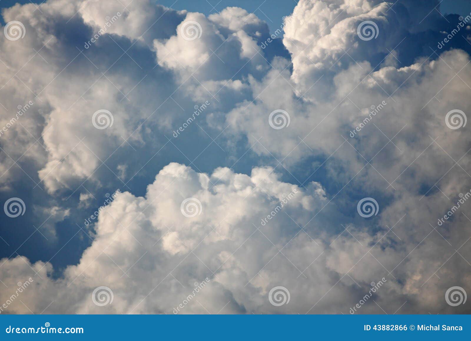 Big fluffy clouds stock photo. Image of nature, climate - 43882866