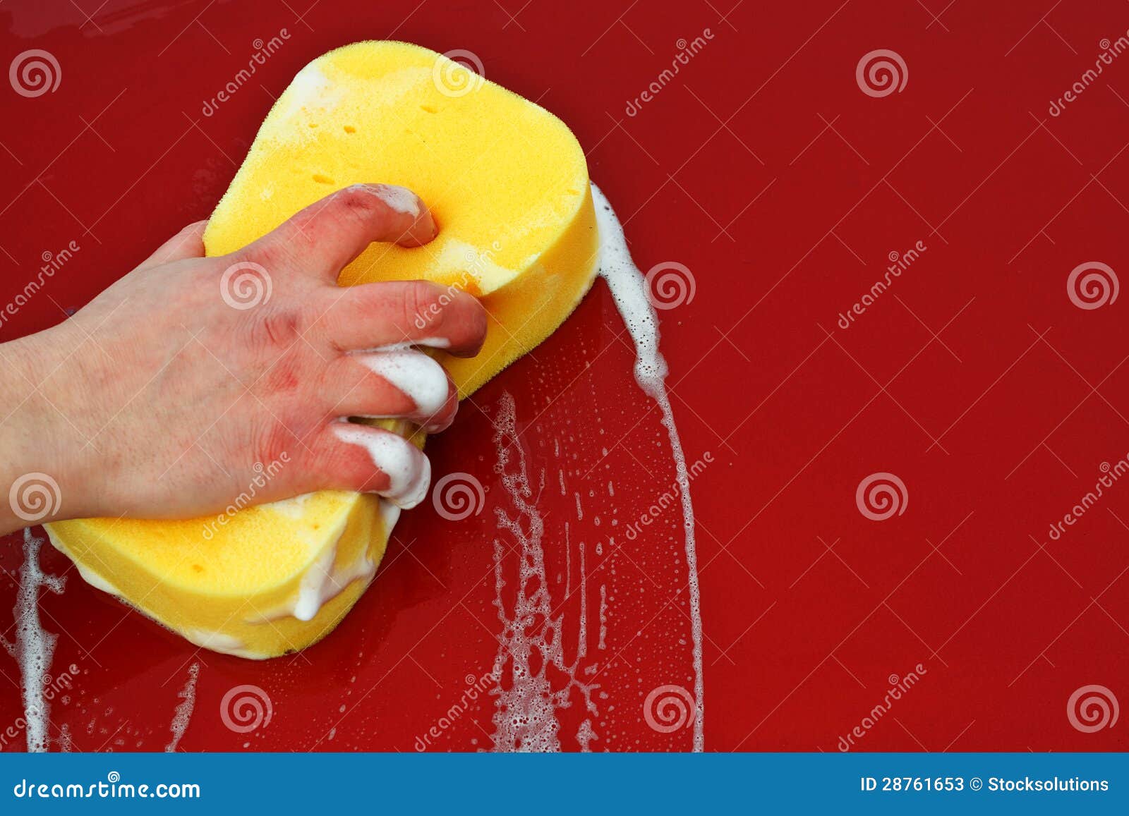 Big foamy yellow sponge stock image. Image of soapy, detergent - 28761653
