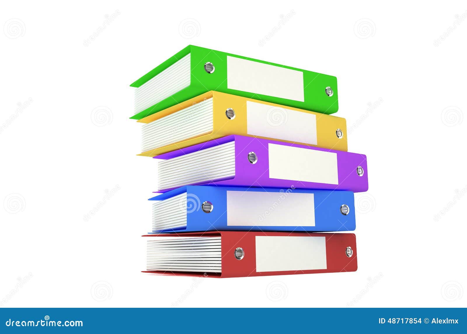 Big folder colored stock illustration. Illustration of literature ...