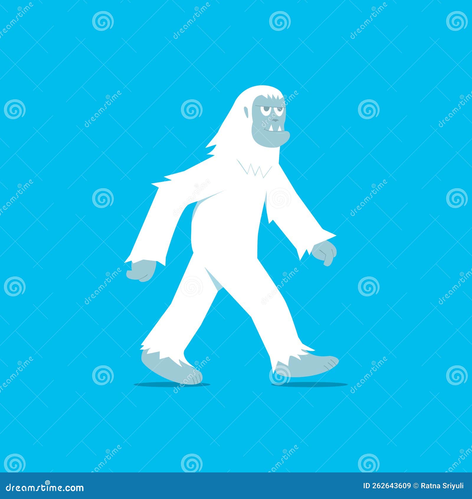 Big Foot Yeti Design Vector Flat Isolated Illustration Stock Vector ...