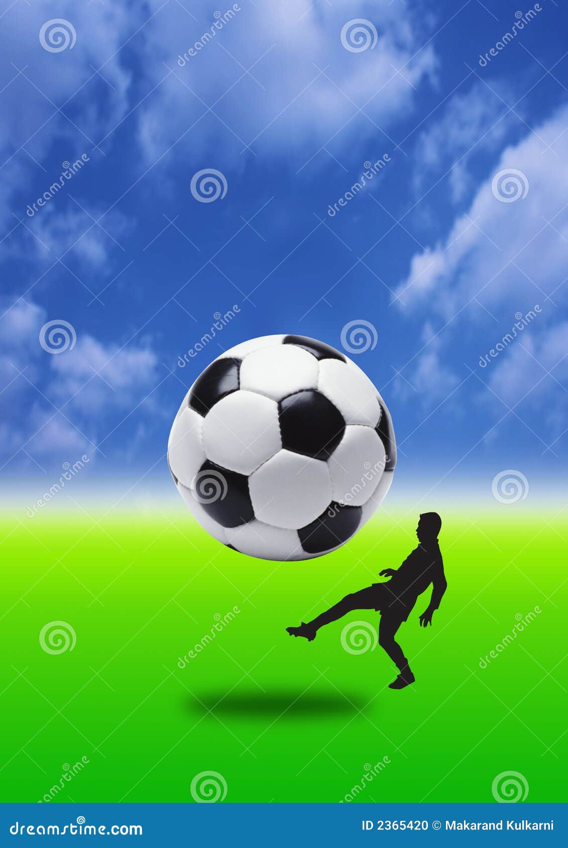 Big Football stock illustration. Illustration of goal - 2365420