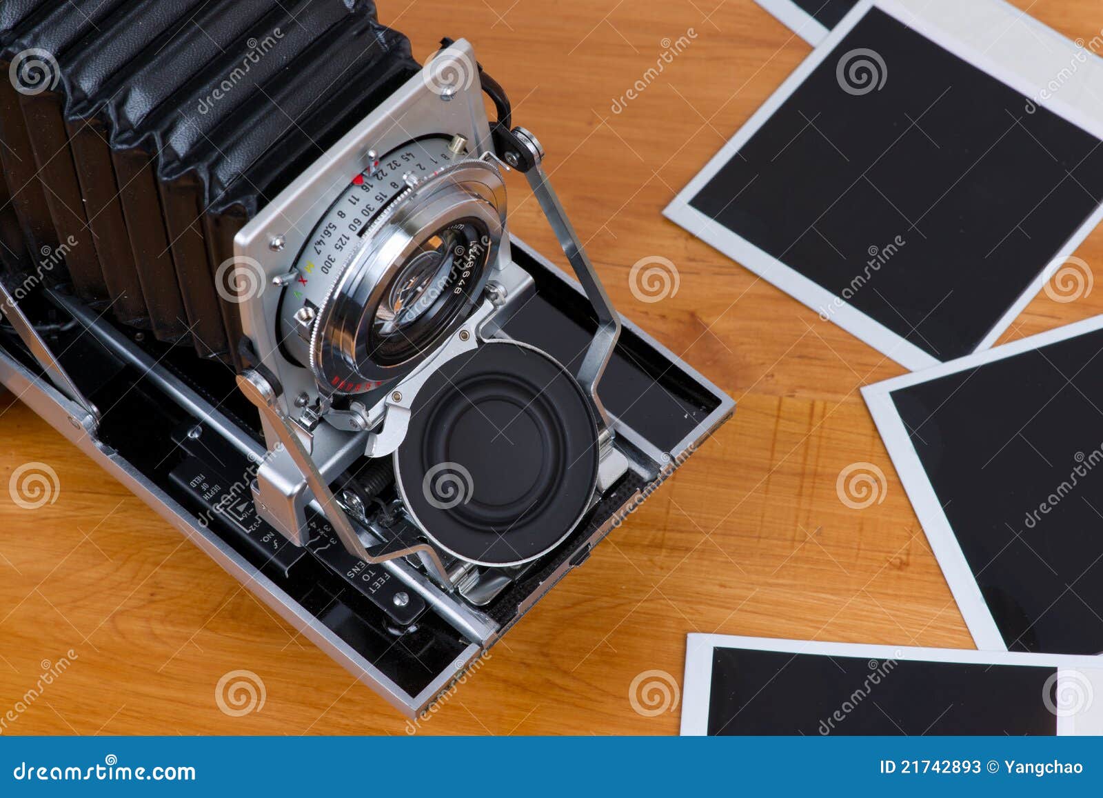 Big Format Camera with Empty Pictures Stock Image - Image of german ...