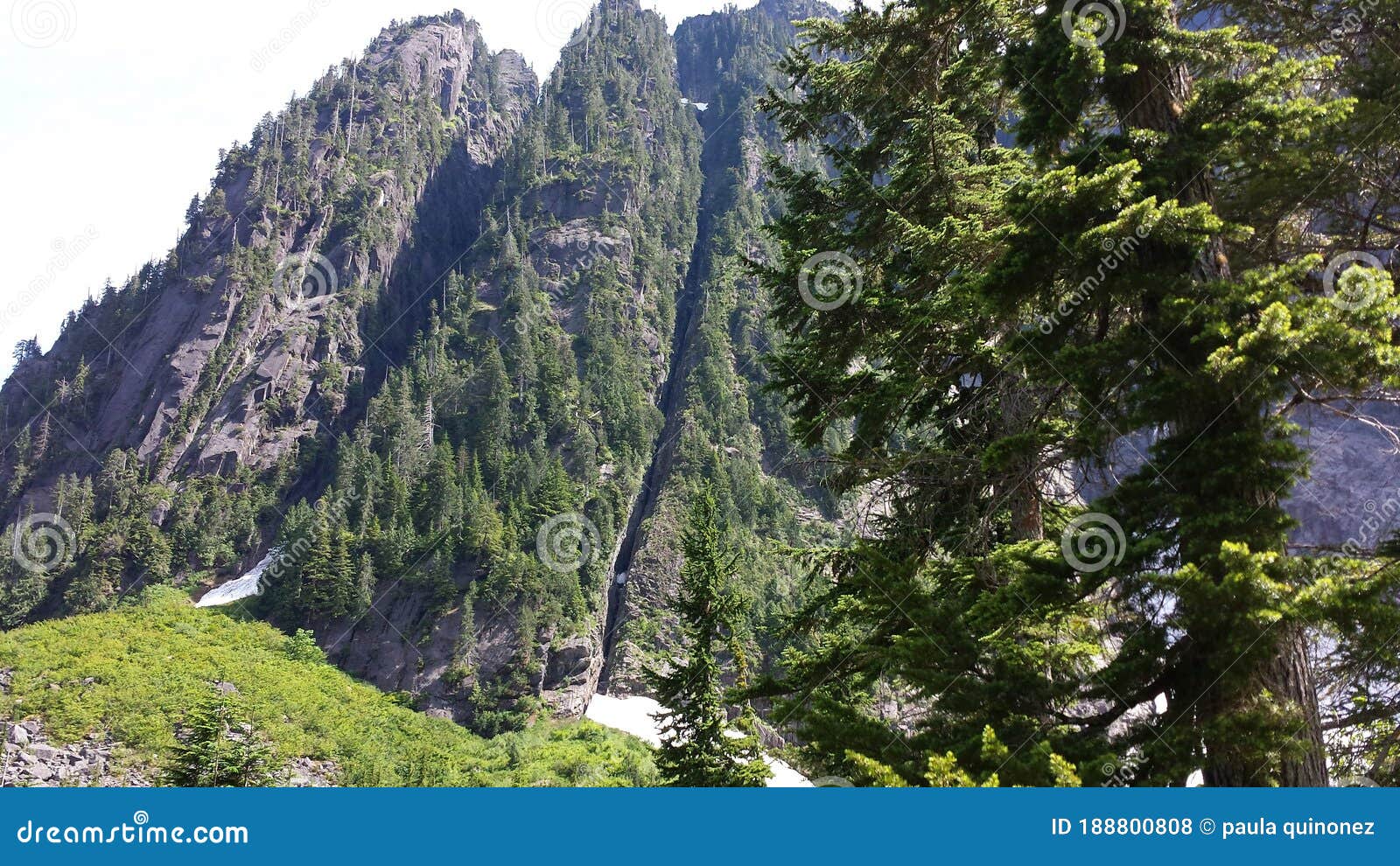 Big Four Ice Caves Mountains at Mount Baker National Forest Stock Photo ...