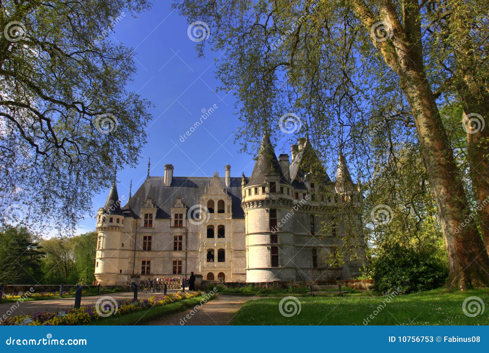 Big French Castle in Brittany Stock Image - Image of azay, luxury: 10756753
