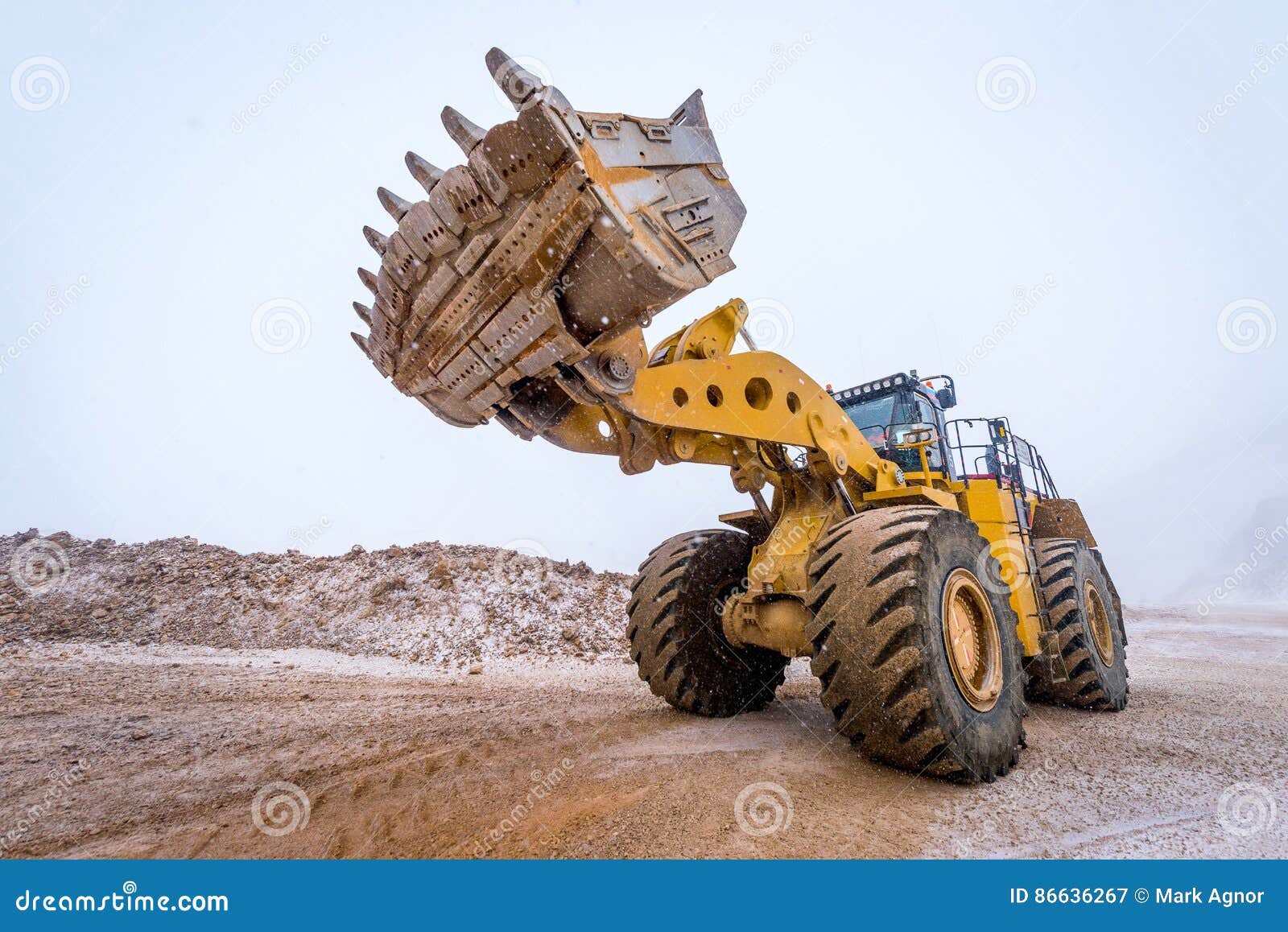 Big front loader stock image. Image of eathmoving, heavyduty - 86636267