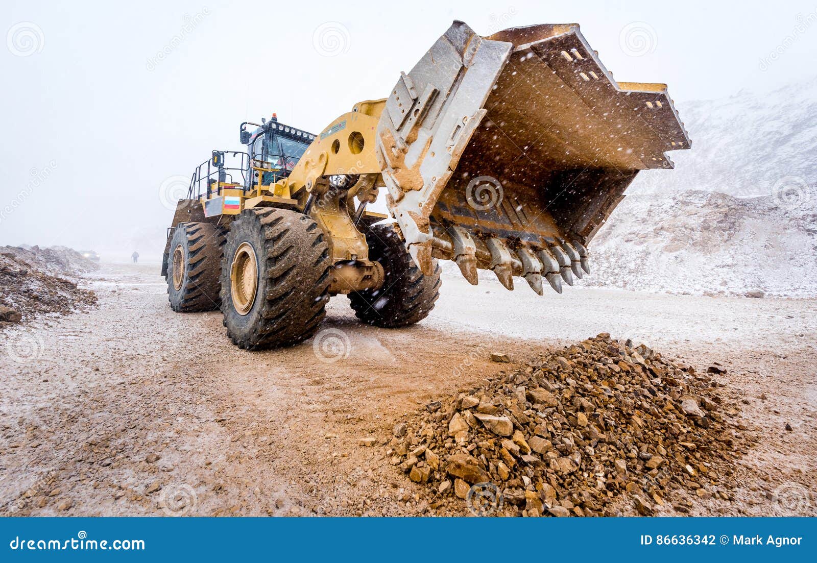 Big front loader stock photo. Image of excavation, mover - 86636342