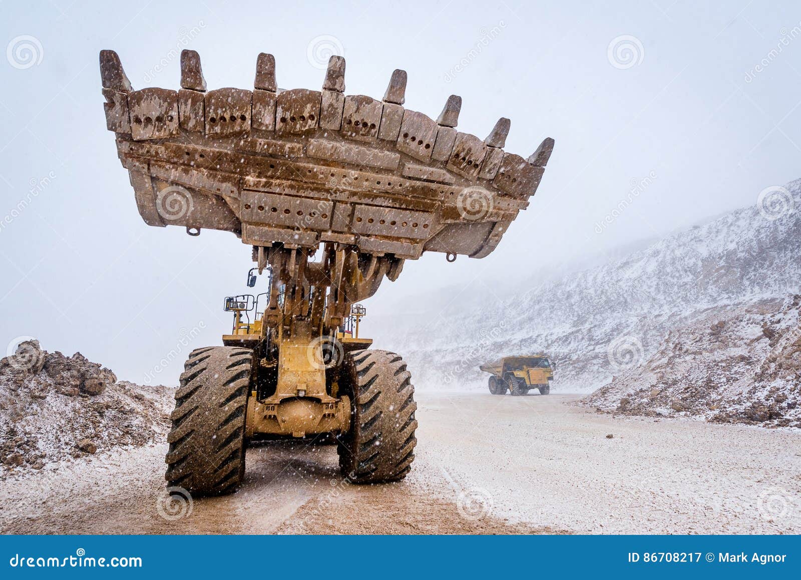 Big front loader stock image. Image of digger, machine - 86708217
