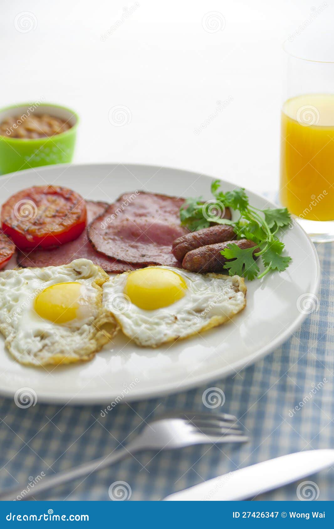 Big and full breakfast stock image. Image of breakfast - 27426347