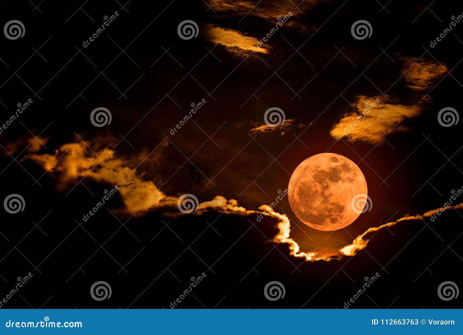 Big Full Moon stock image. Image of rise, perigee, dusk - 112663763