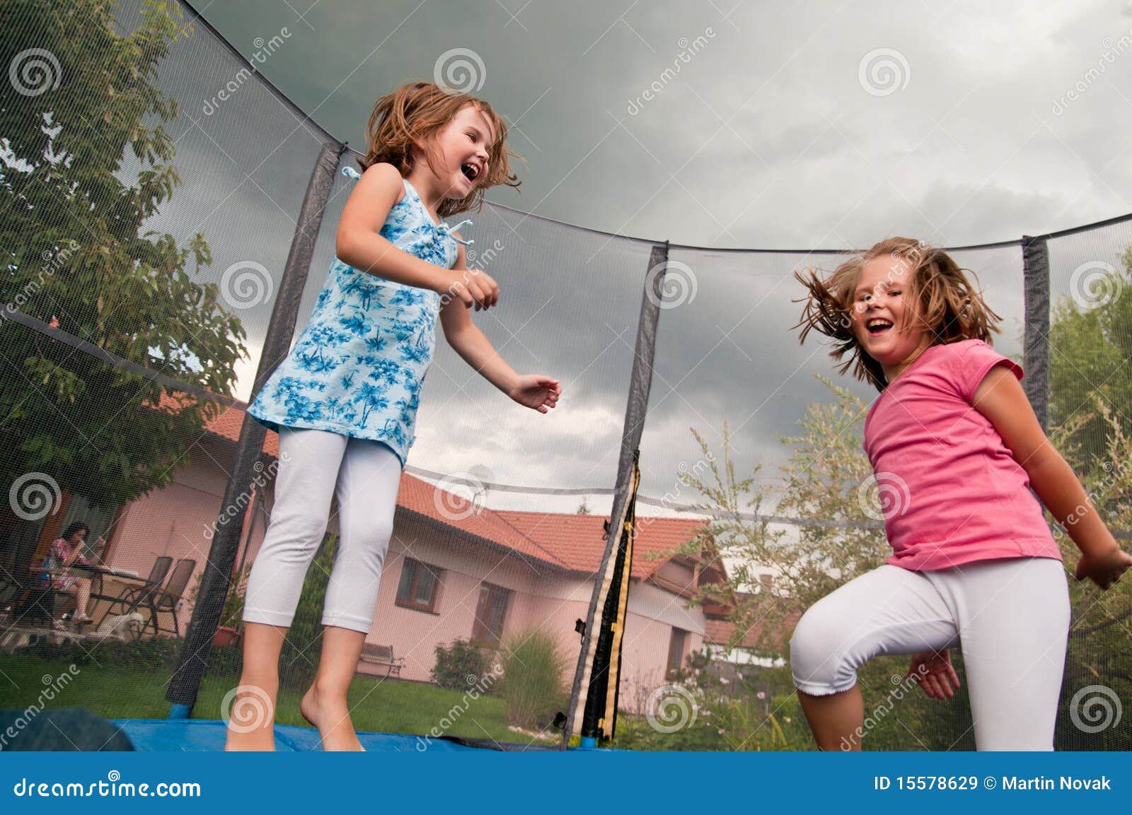 Big Fun - Childdren Jumping Stock Image - Image of girl, enjoy: 15578629