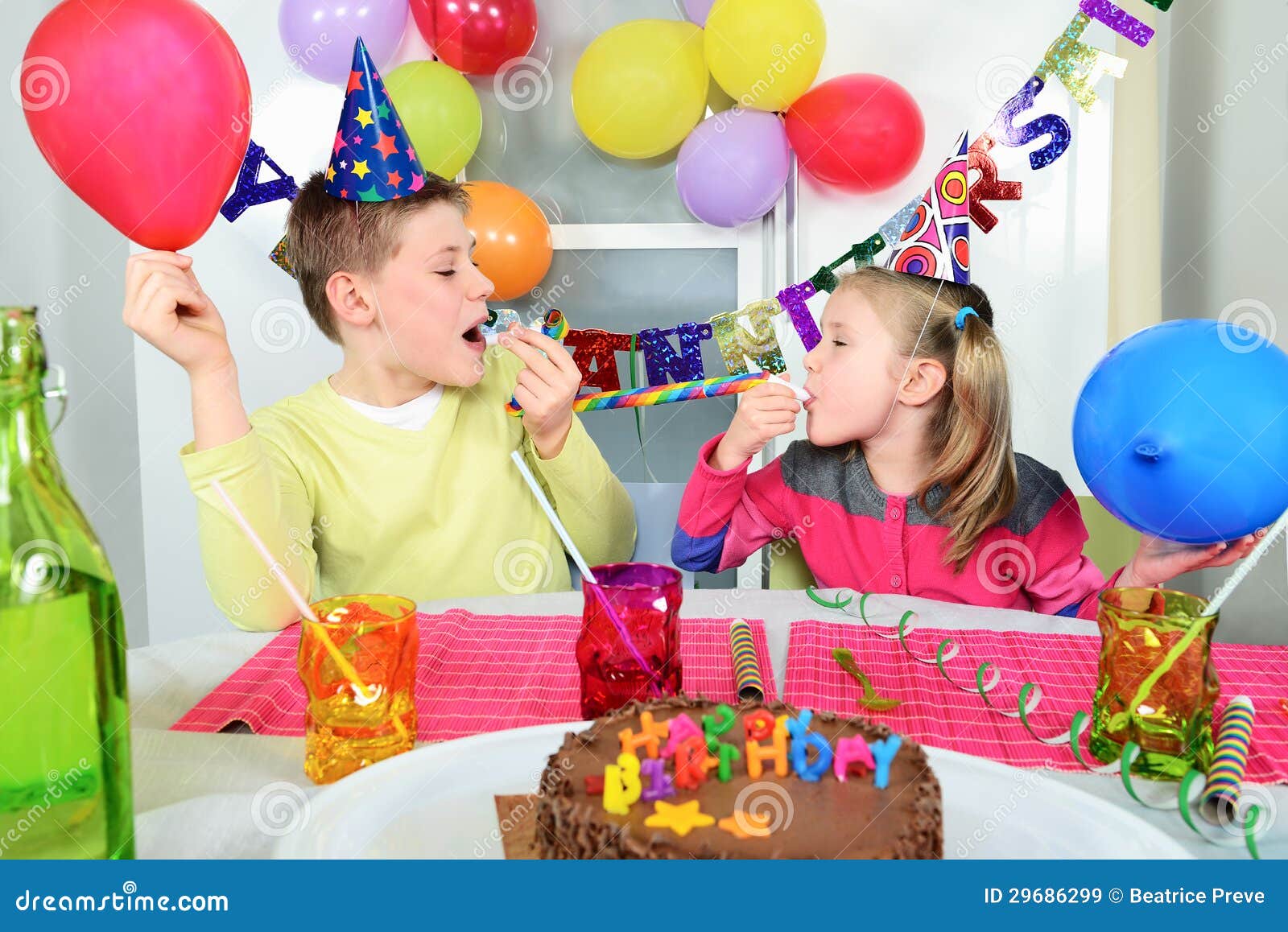 Big funny birthday party stock image. Image of flowered - 29686299