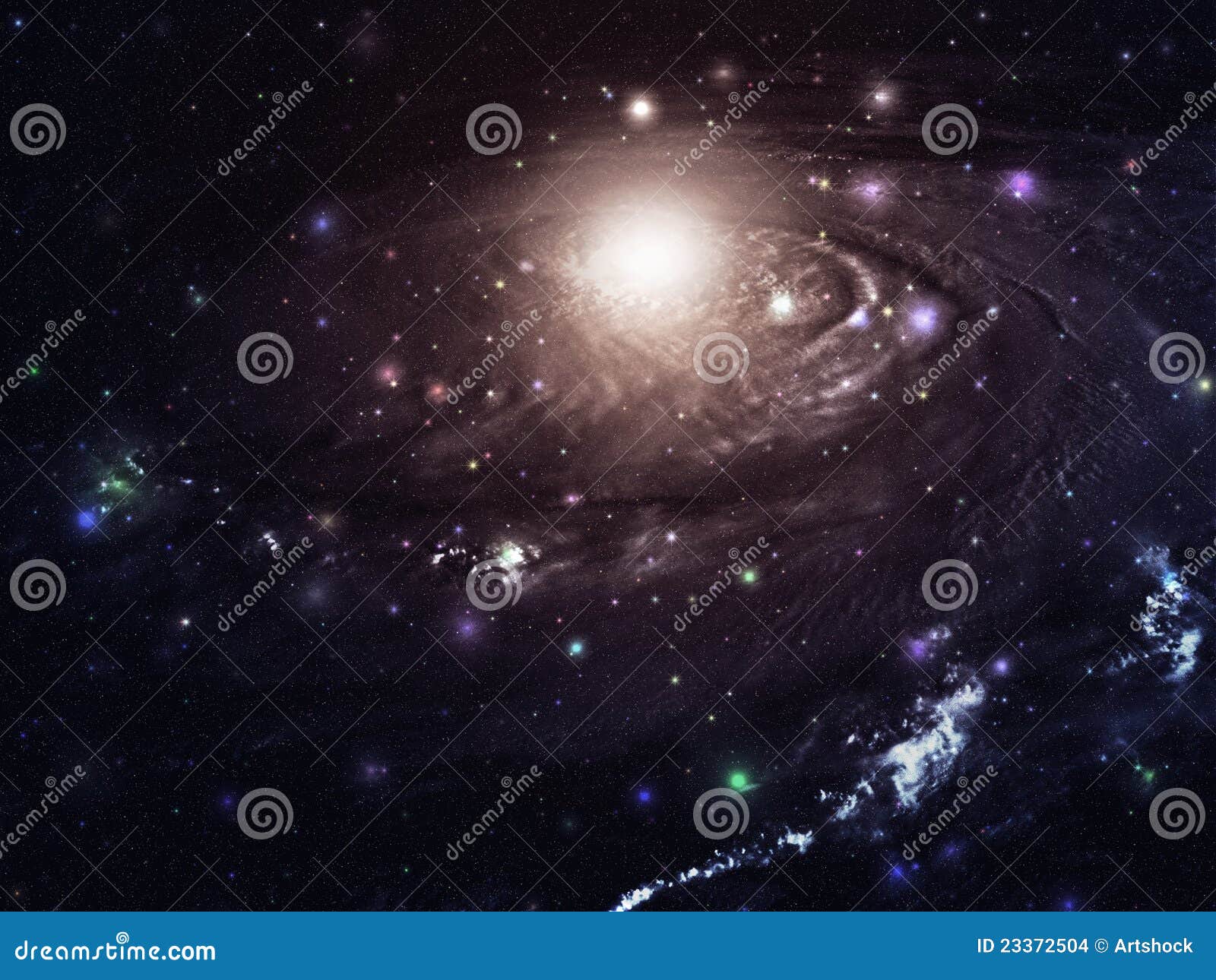 Big galaxy stock illustration. Illustration of system - 23372504