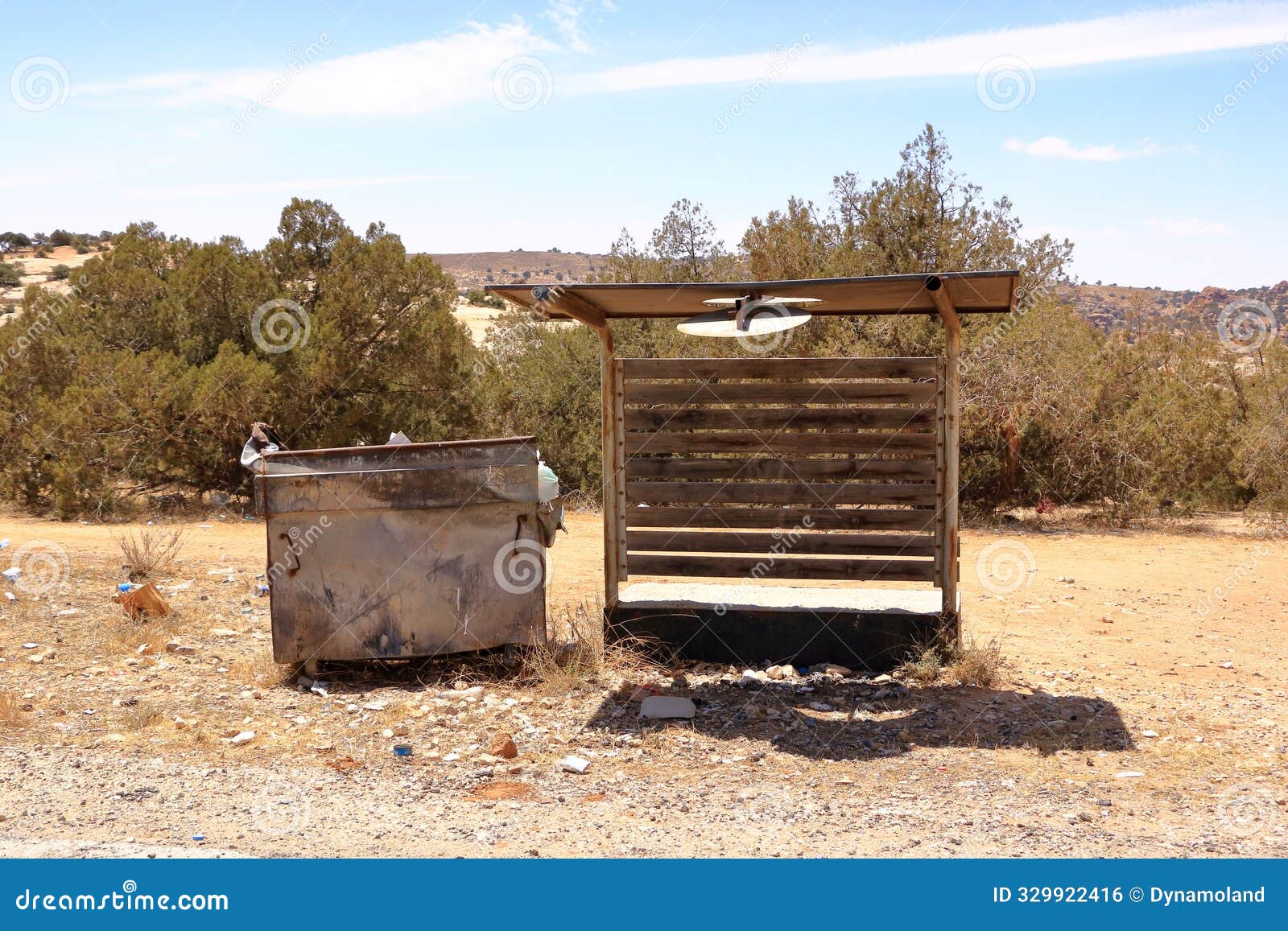 Big Garbage Container for Trash in Jordan Stock Photo - Image of ...