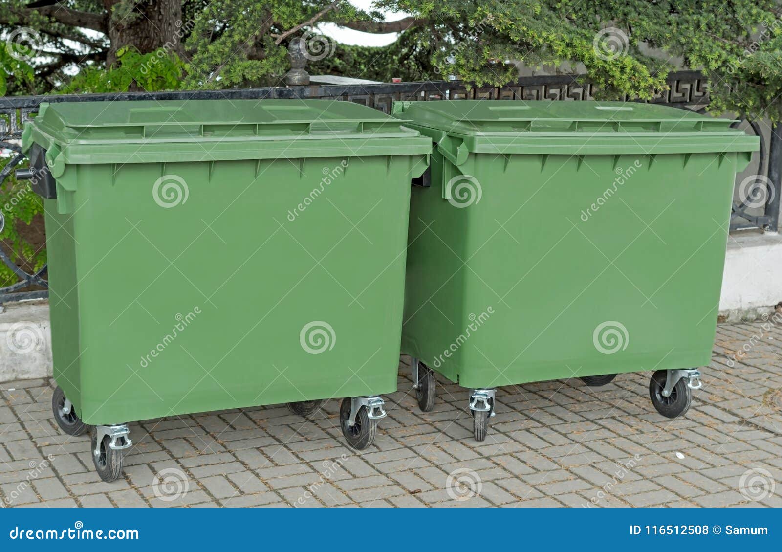Big garbage containers stock photo. Image of environment - 116512508