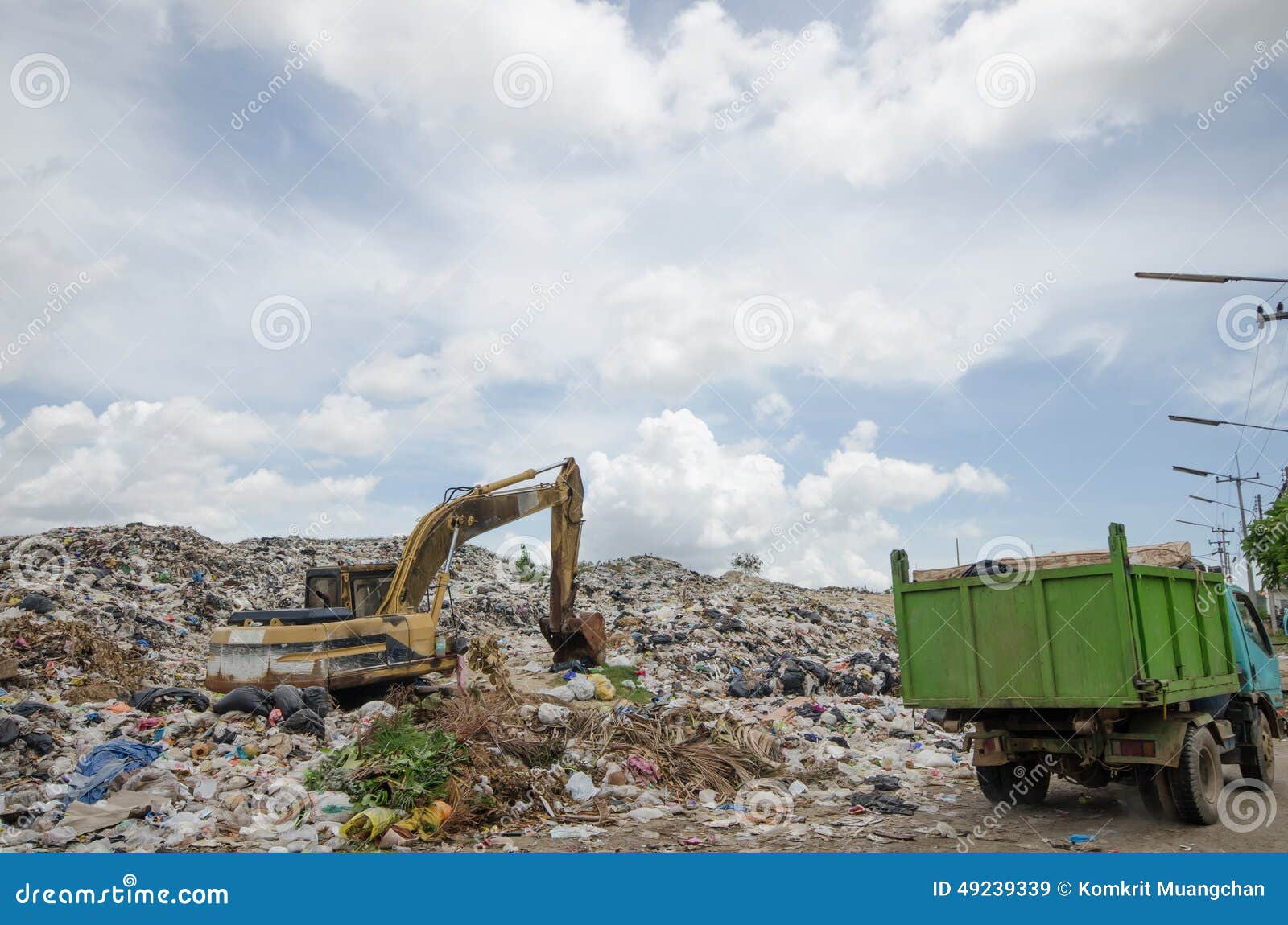 Big garbage heap editorial stock image. Image of pile - 49239339