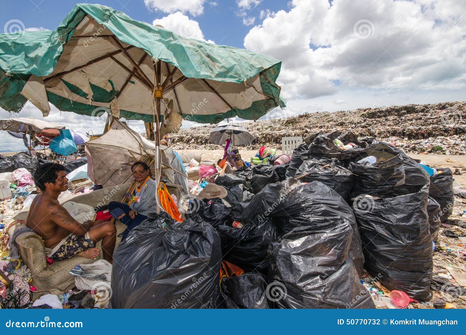 Big garbage heap editorial photography. Image of recycling - 50770732