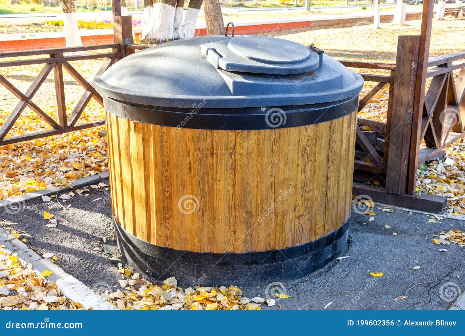 Big Garbage Plastic Container for Waste Stock Photo - Image of ...