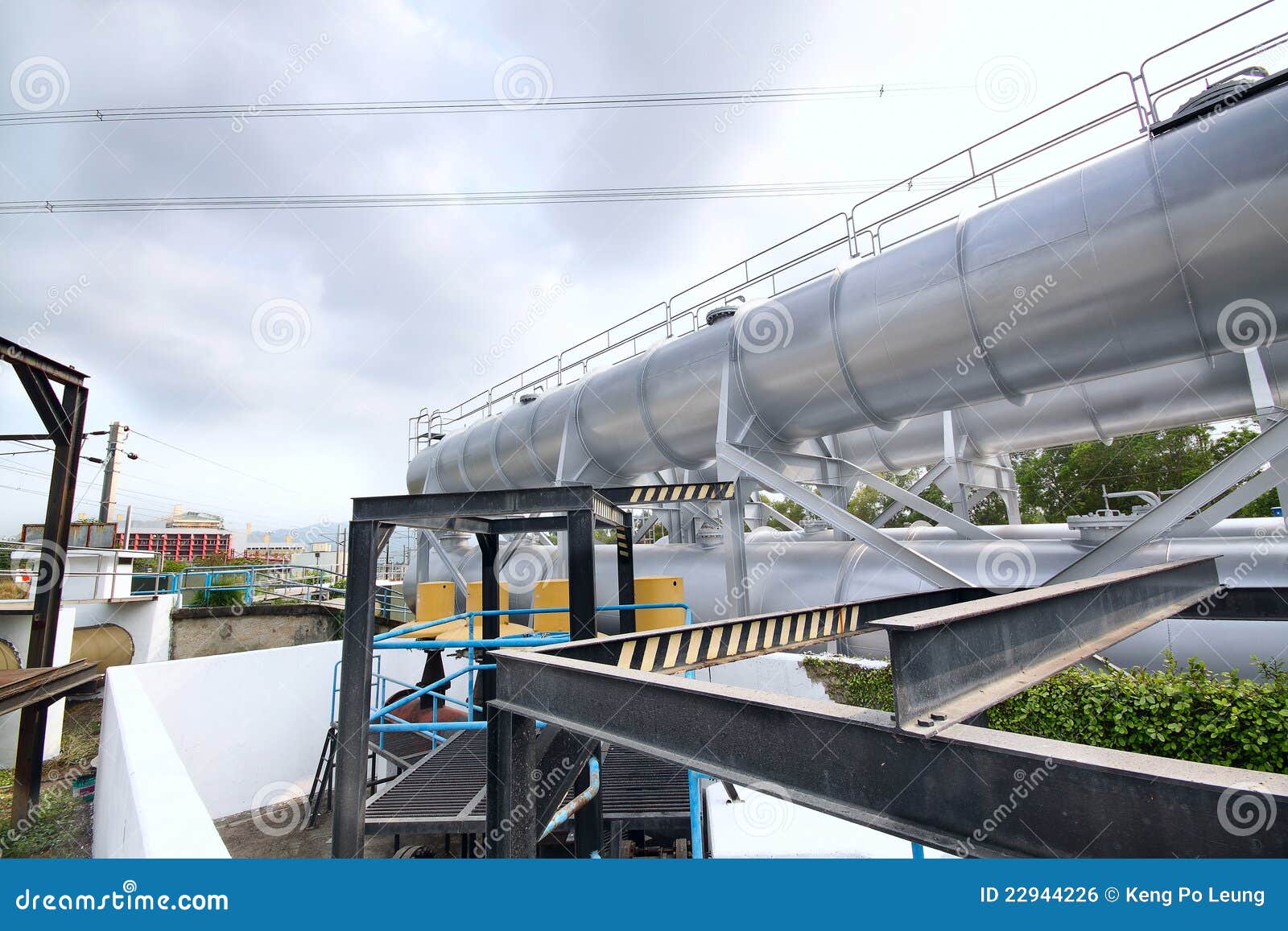 Big gas container stock photo. Image of fast, metal, petrochemical ...