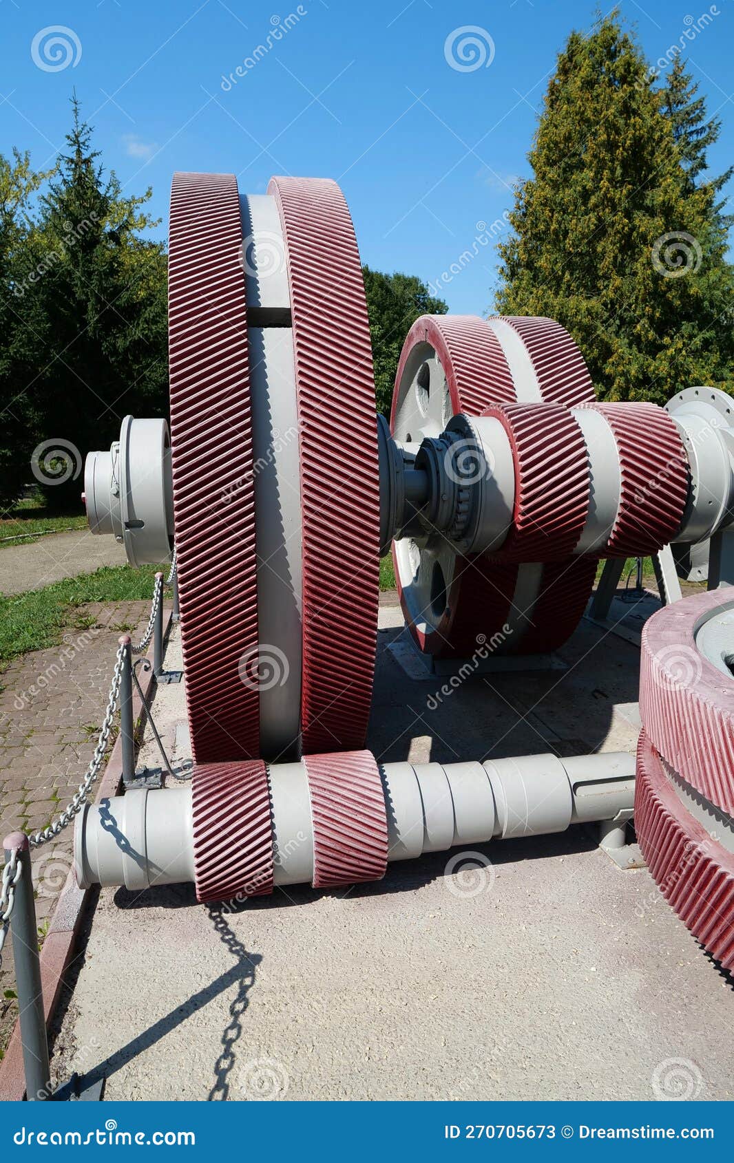 Big Gear Reducers, Reduction Gear Stock Image - Image of heavy, cable ...