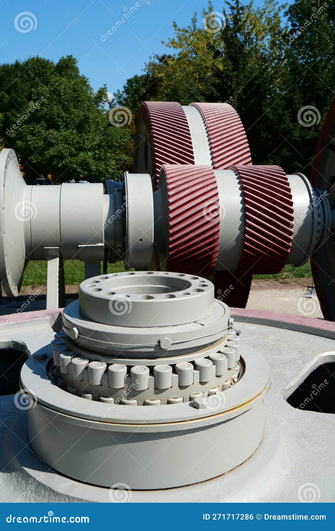 Big Gear Reducers, Reduction Gear Stock Photo - Image of metal ...