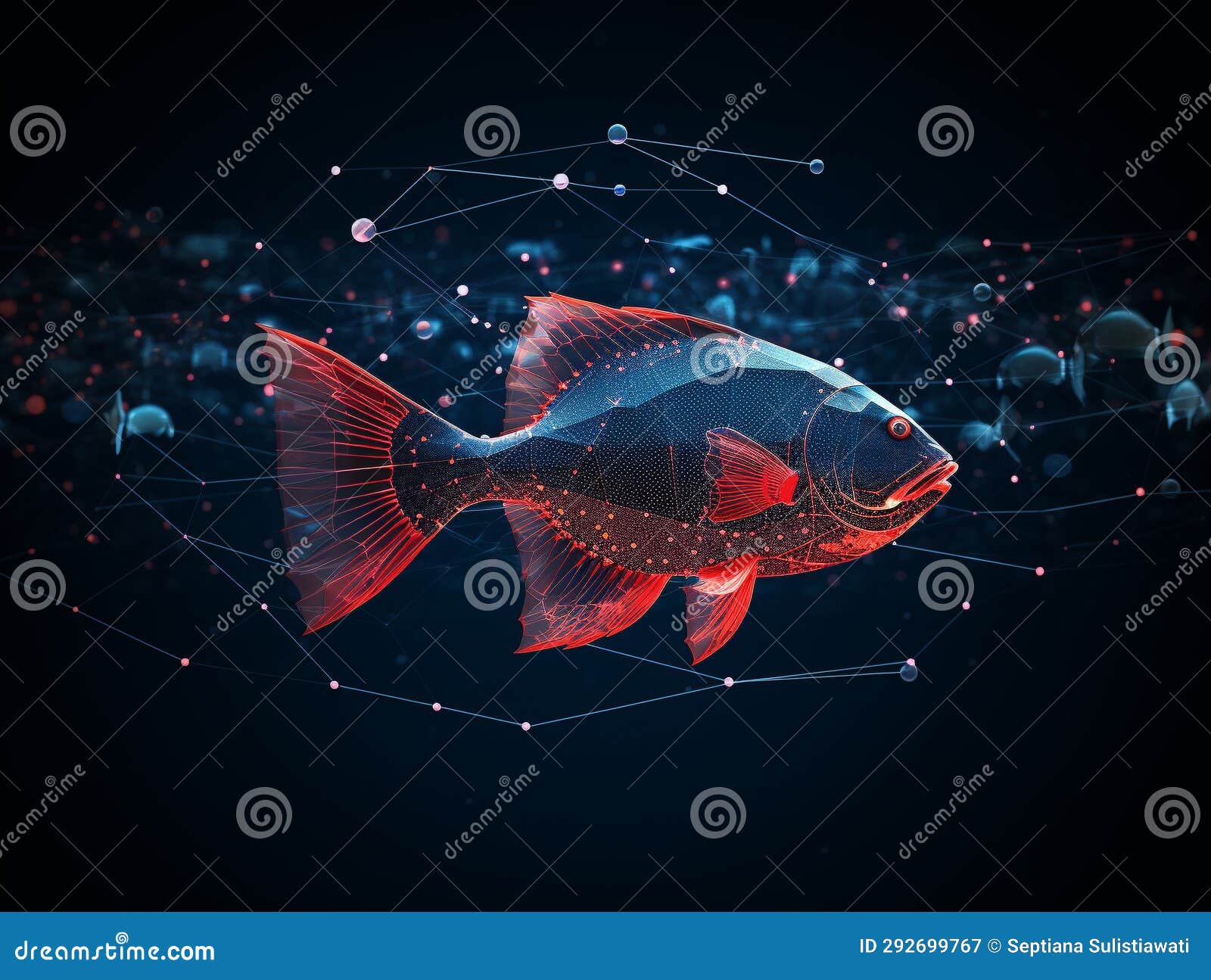 Big Genomic Data of Marine Fish, Key of Fish Biodiversity. Generated AI ...