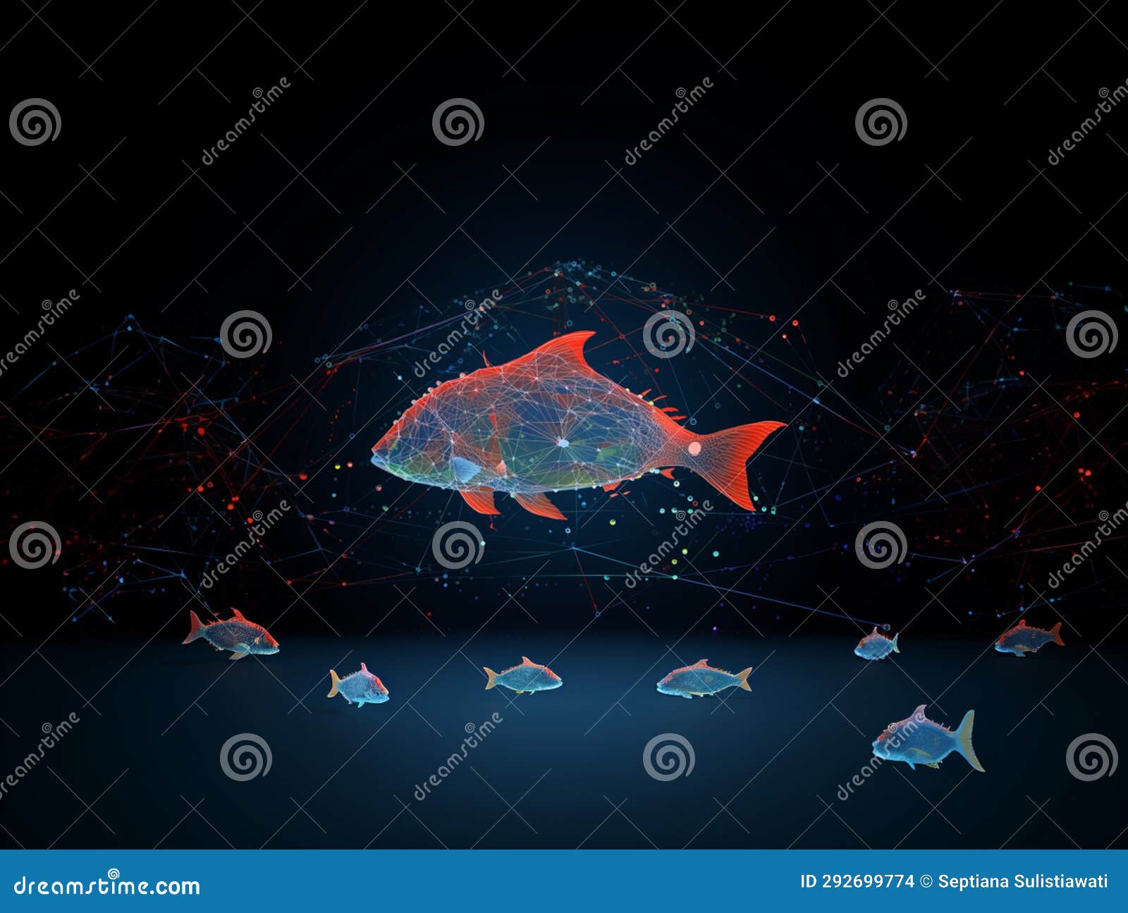 Big Genomic Data of Marine Fish, Key of Fish Biodiversity. Generated AI ...