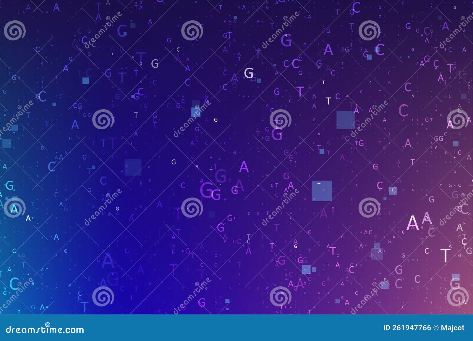 Big Genomic Data Visualization Stock Vector - Illustration of analysis ...