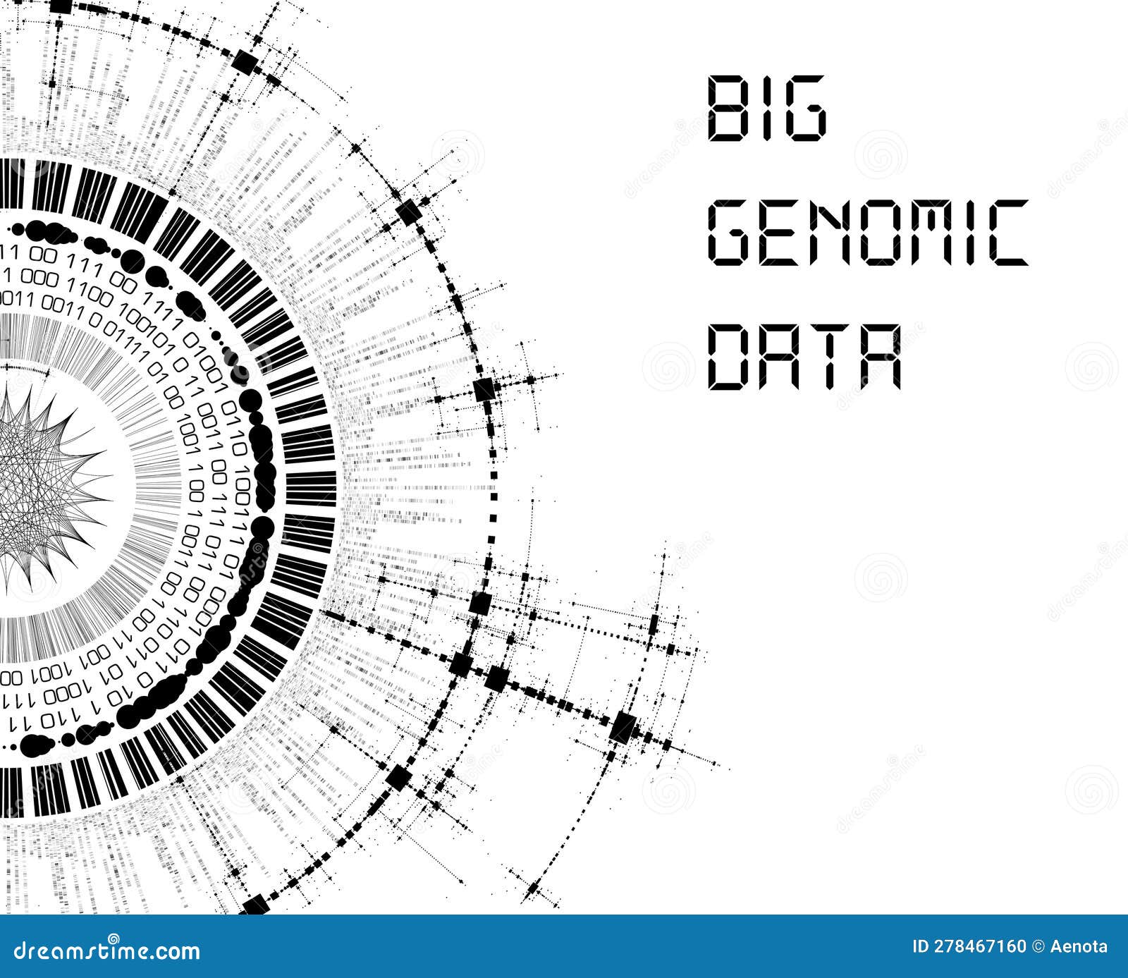 Big Genomic Data Visualization - DNA Test, Barcoding, Genom Map ...