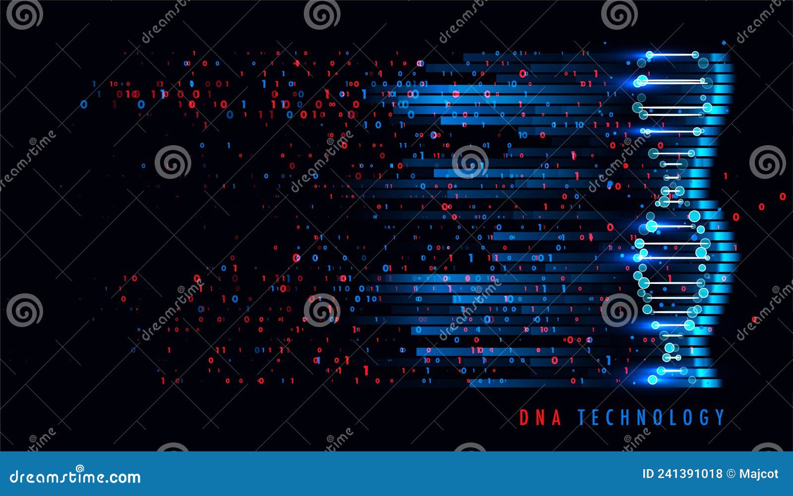 Big Genomic Data Visualization Stock Vector - Illustration of abstract ...