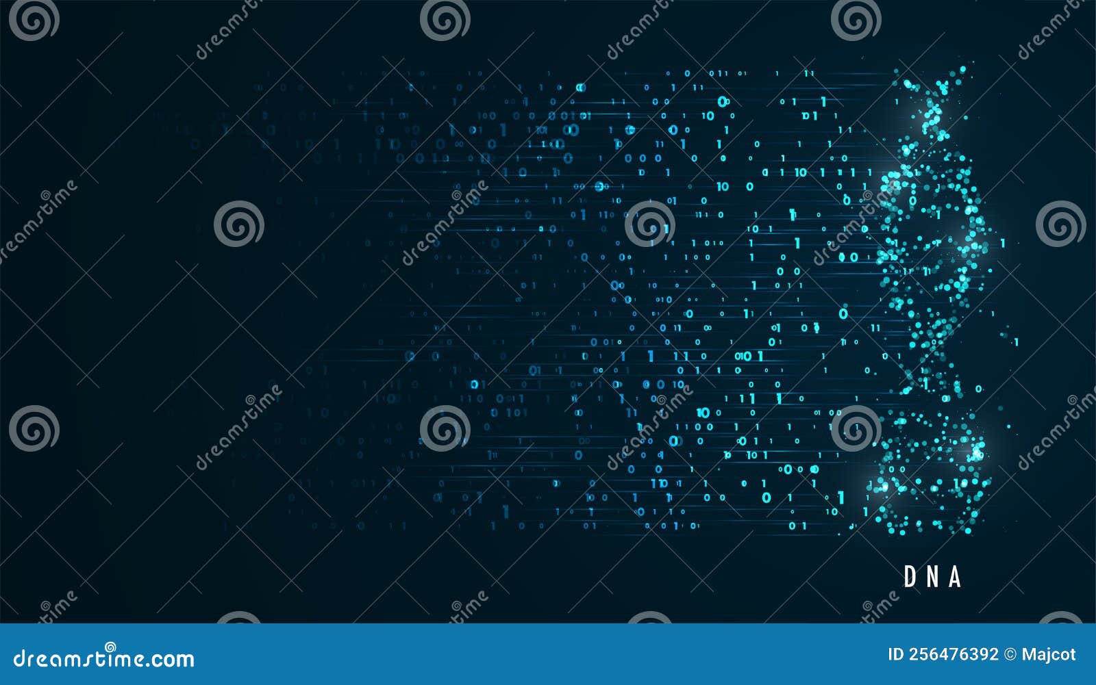 Big Genomic Data Visualization Stock Vector - Illustration of ...