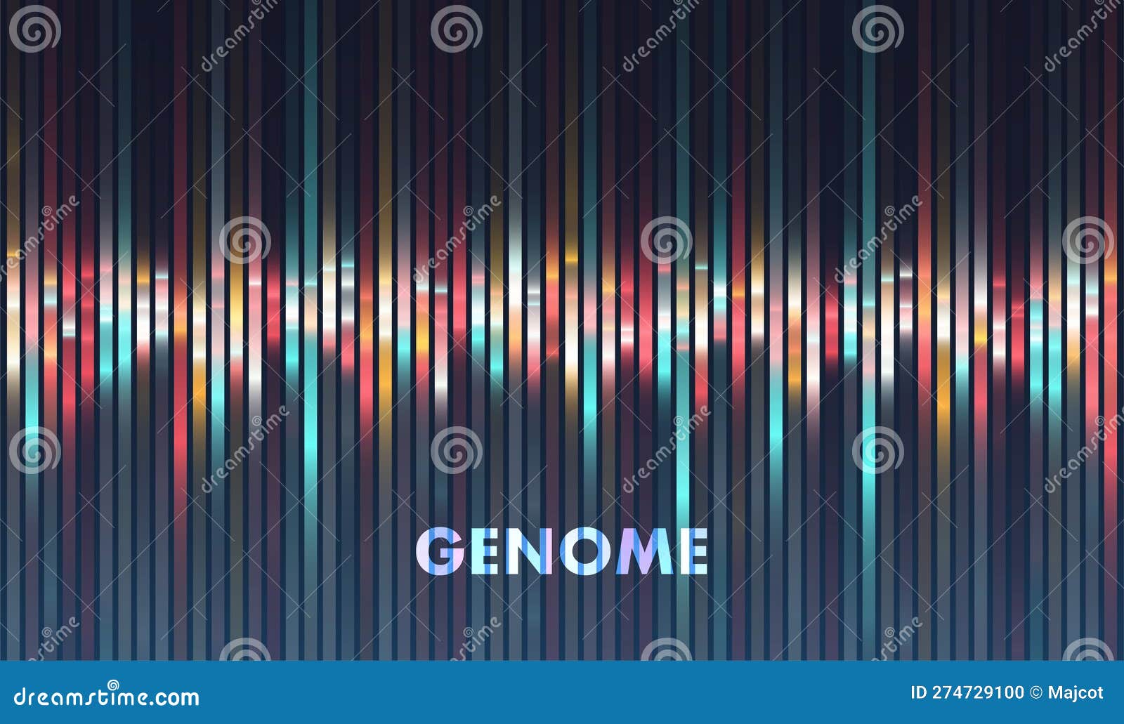 Big Genomic Data Visualization Stock Vector - Illustration of genome ...