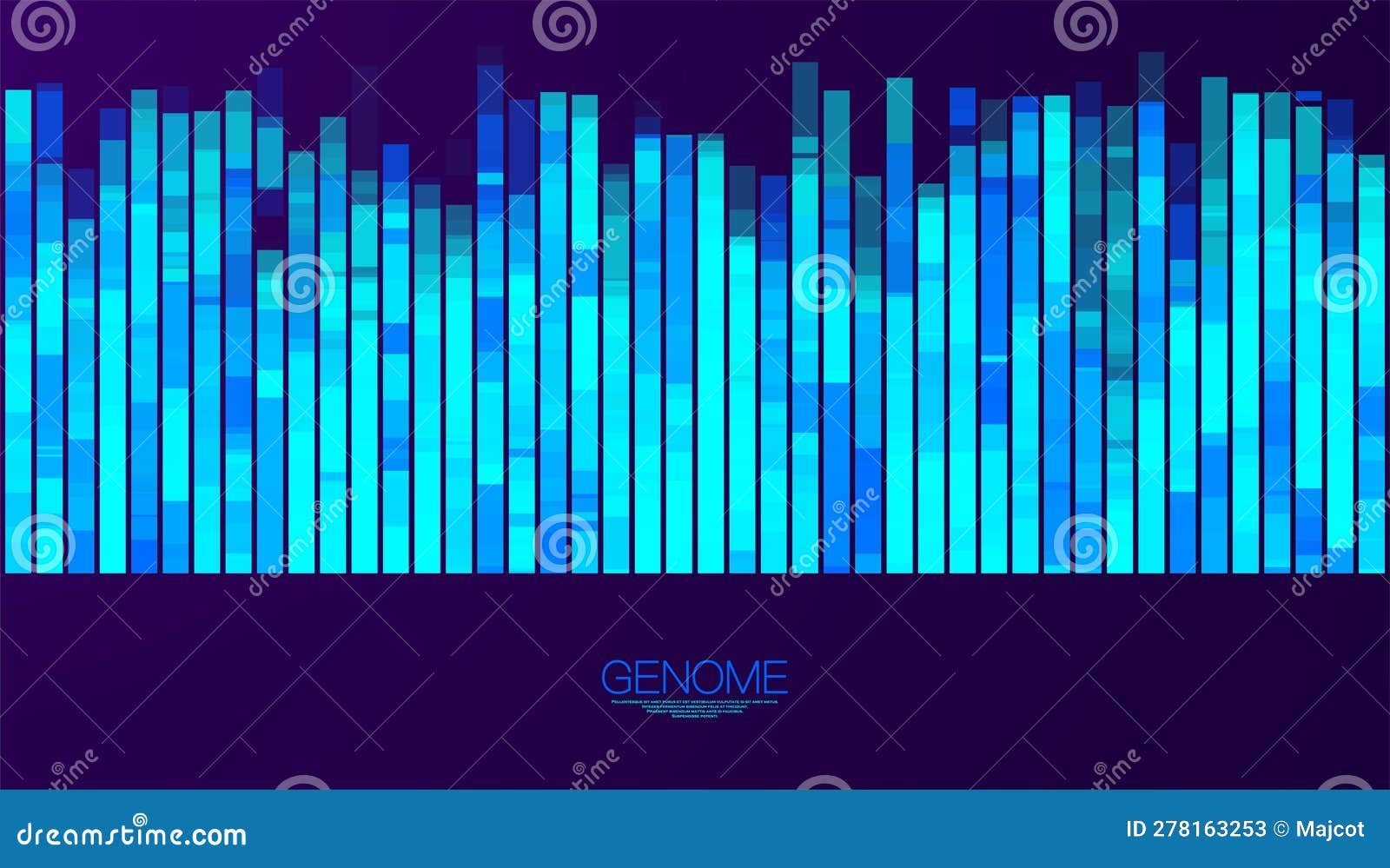 Big Genomic Data Visualization Stock Vector - Illustration of marker ...