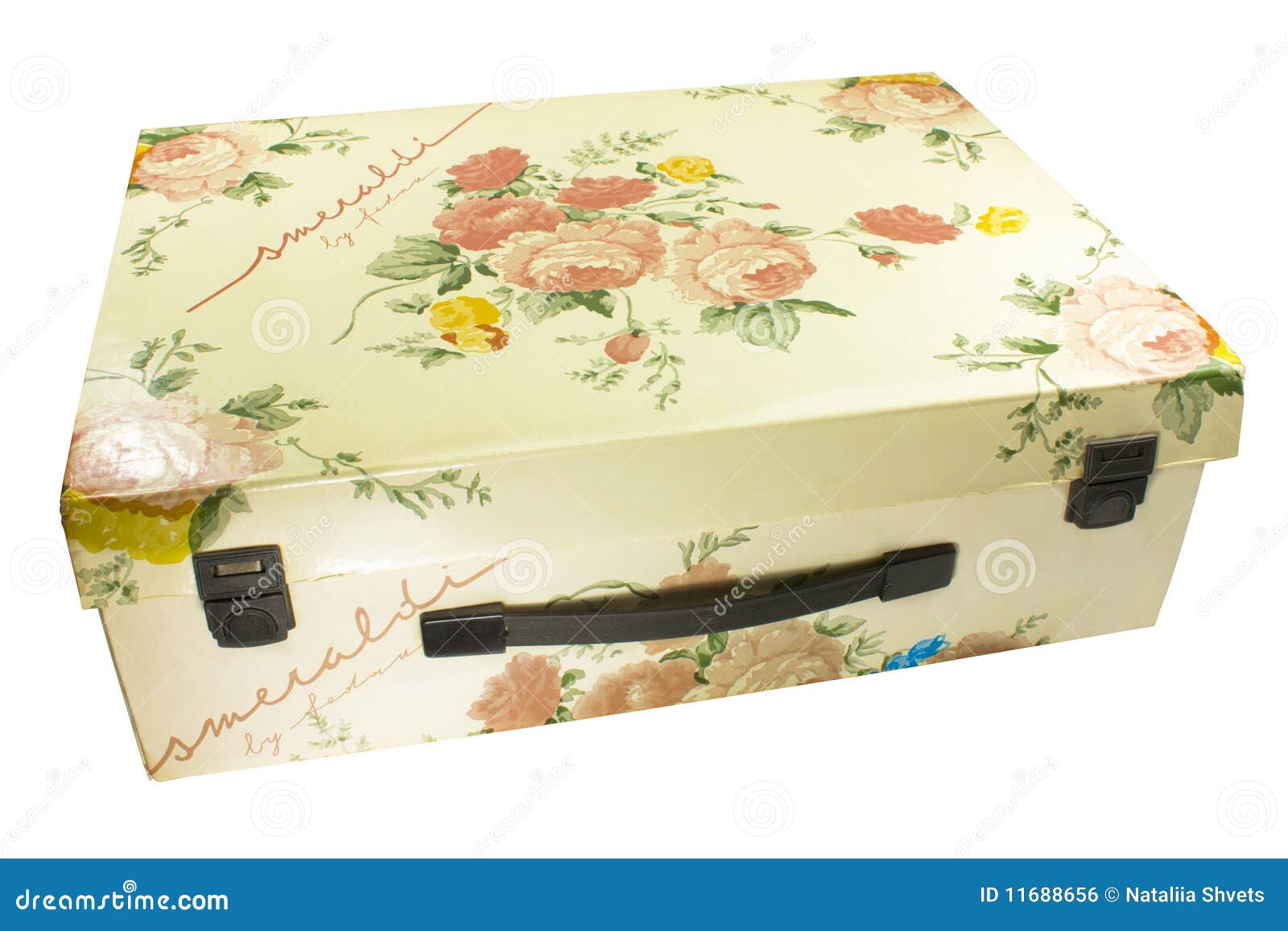 Big Gift Box Isolated on White Background Stock Photo - Image of ...