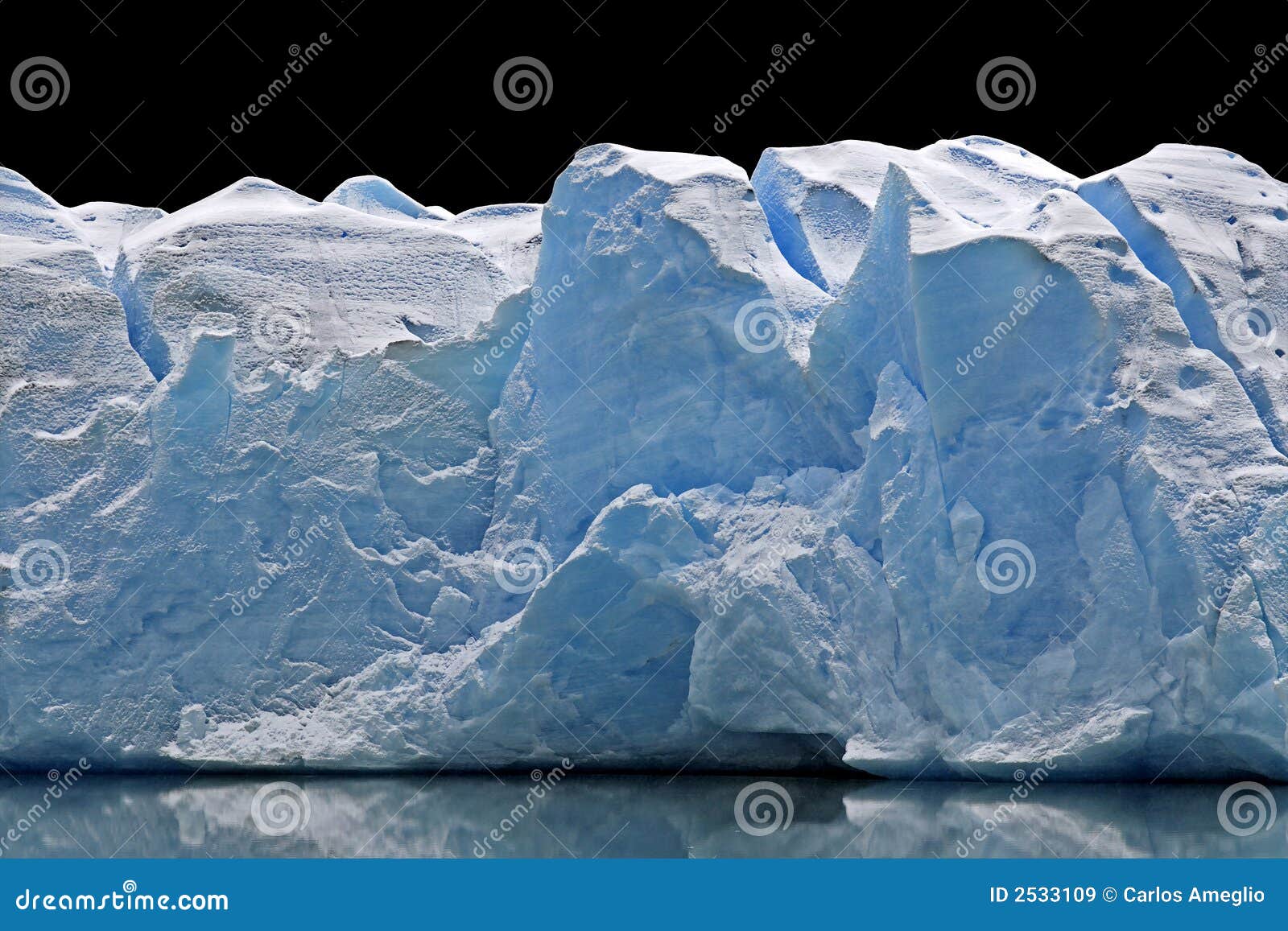 Big glacier ice stock image. Image of chile, patagonia - 2533109