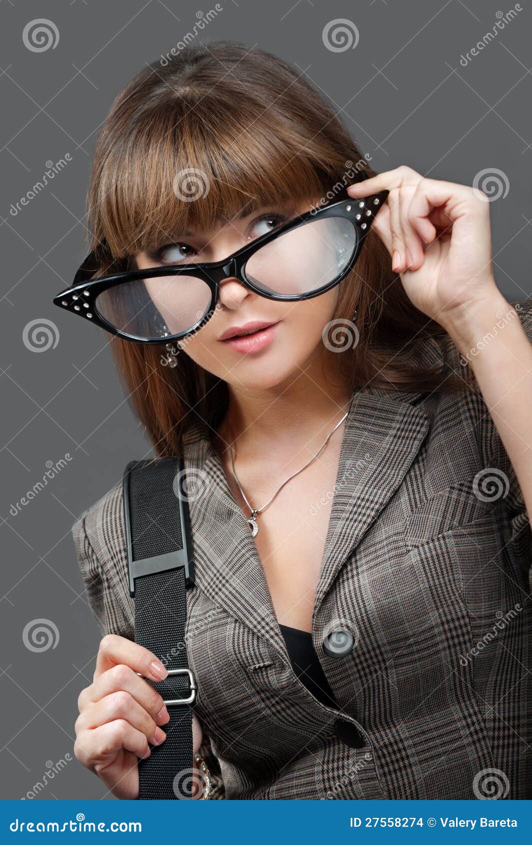 Big glasses stock photo. Image of human, fashion, beautiful - 27558274
