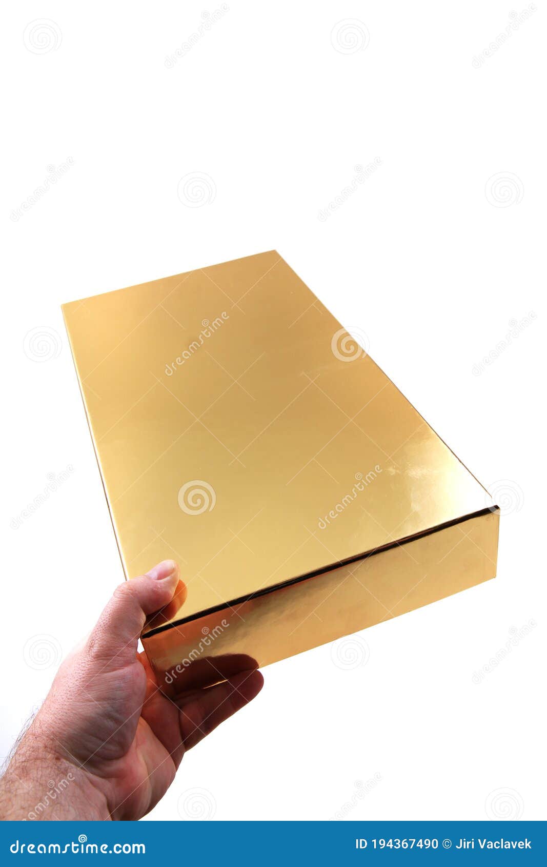 Big Golden Brick In Human Hand Royalty-Free Stock Image | CartoonDealer ...