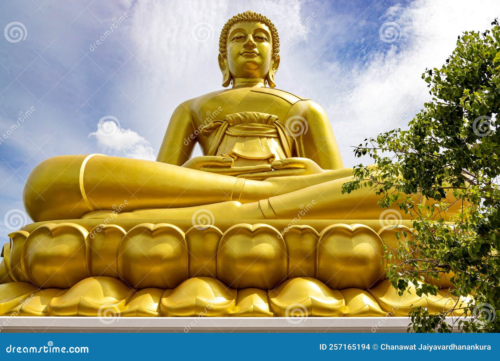 Big Golden Buddha Statue Made of Copper. Stock Photo - Image of peace ... Big Golden Buddha Statue Made of Copper. Stock Photo - Image of peace ...