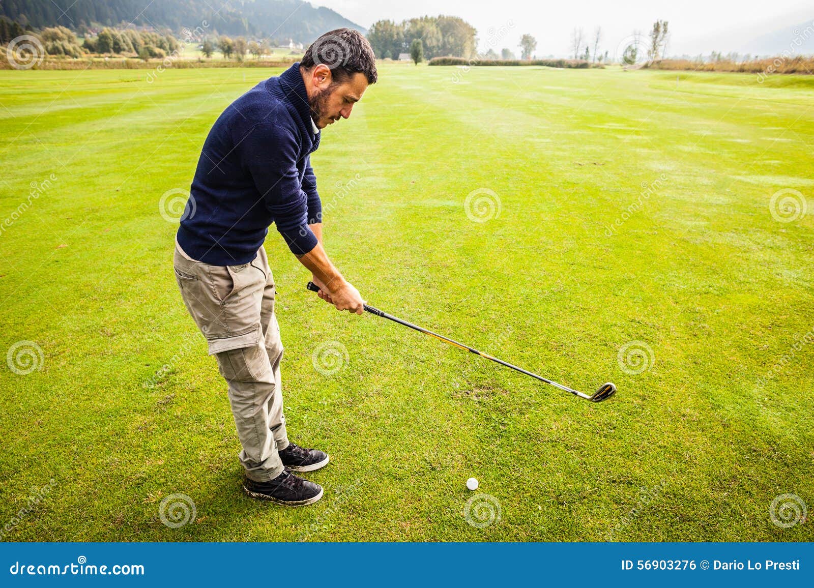 Big golf course stock photo. Image of alone, hobby, healthy - 56903276