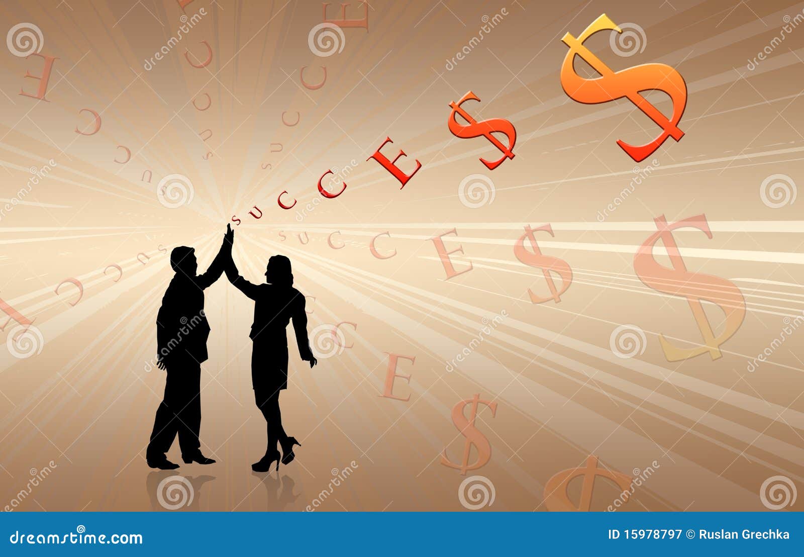 The big good luck stock illustration. Illustration of commitment - 15978797