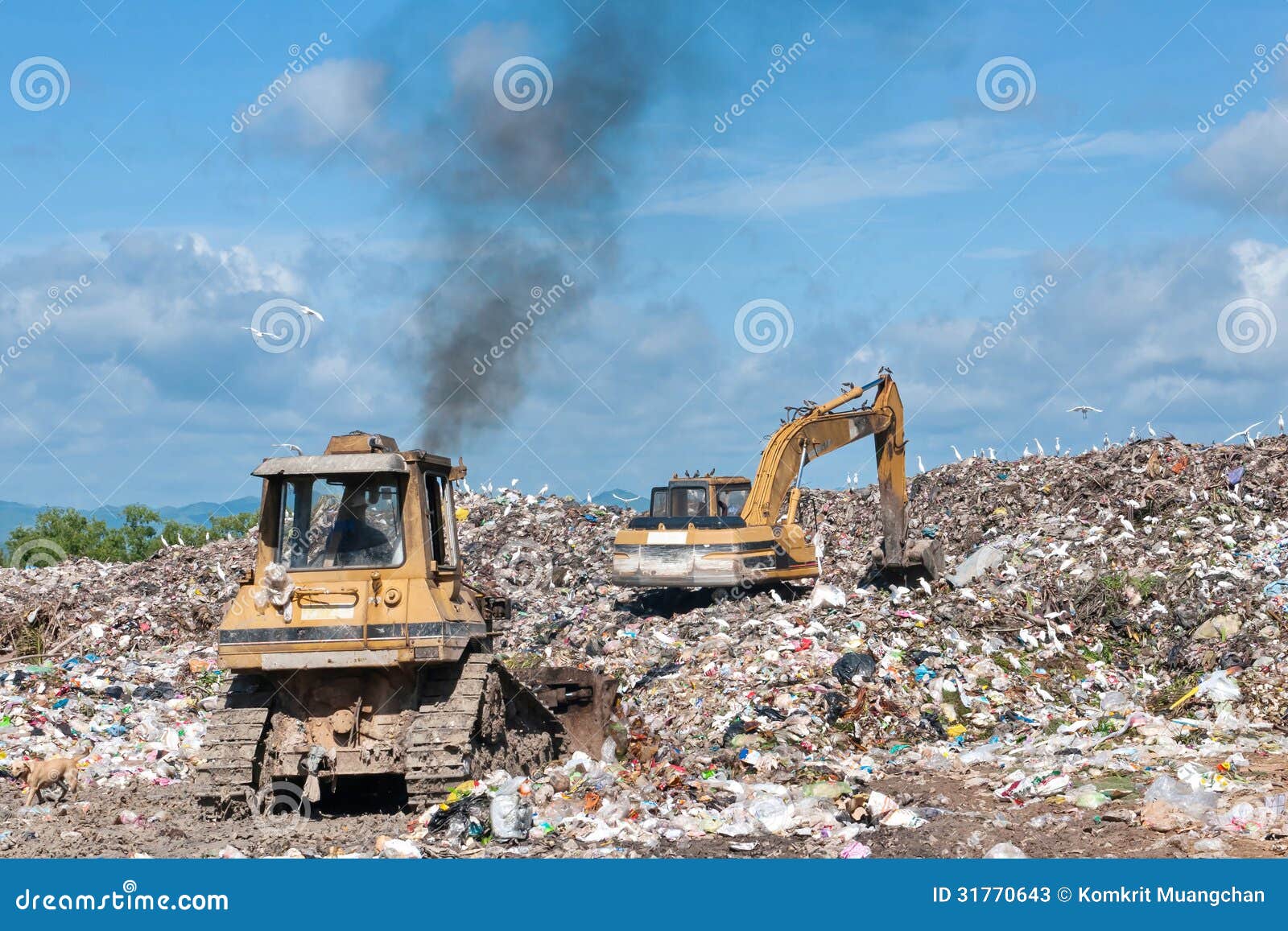 Big grabage heap stock image. Image of nature, recycling - 31770643