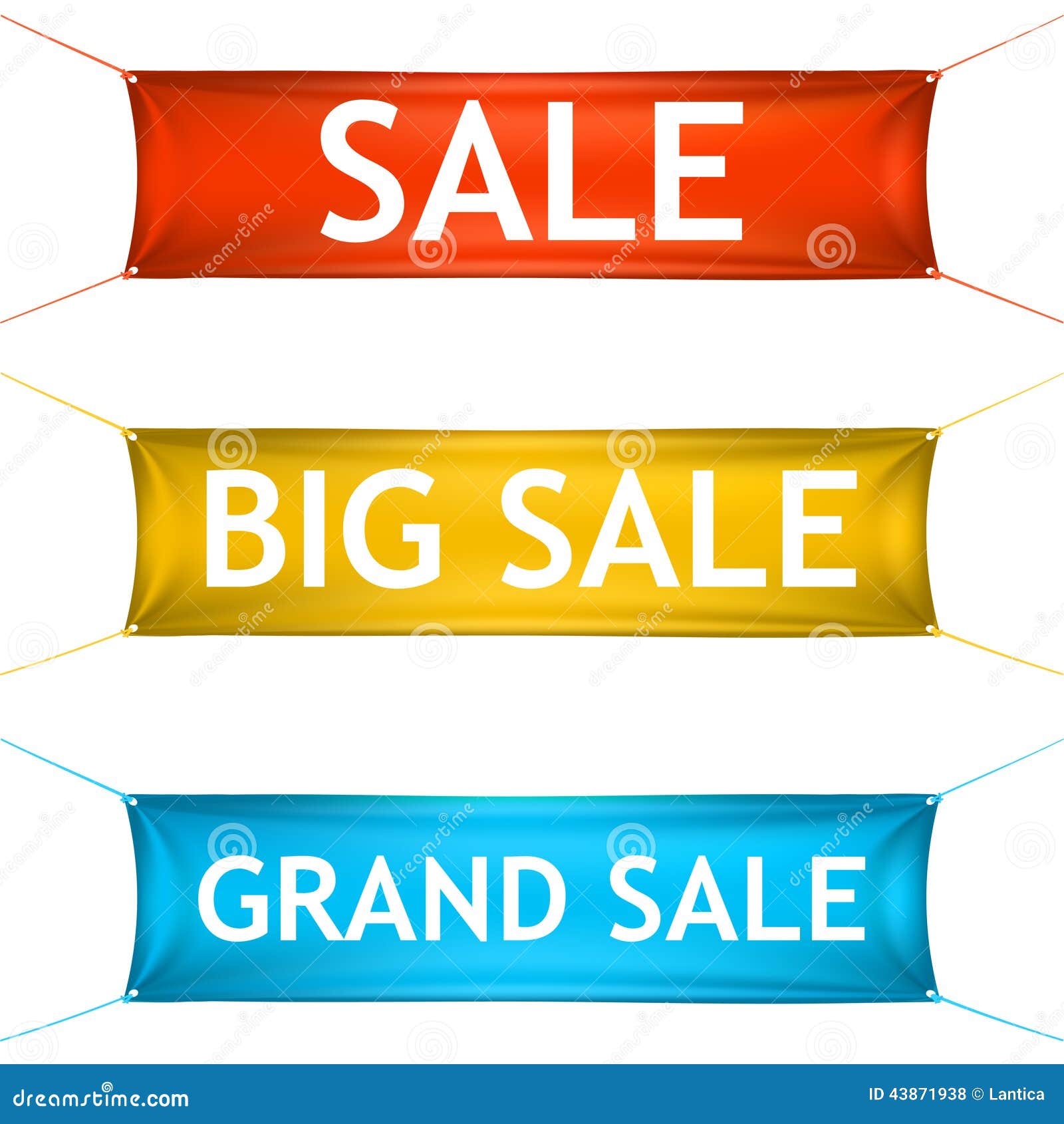 Big, grand sale banners. stock illustration. Illustration of price ...