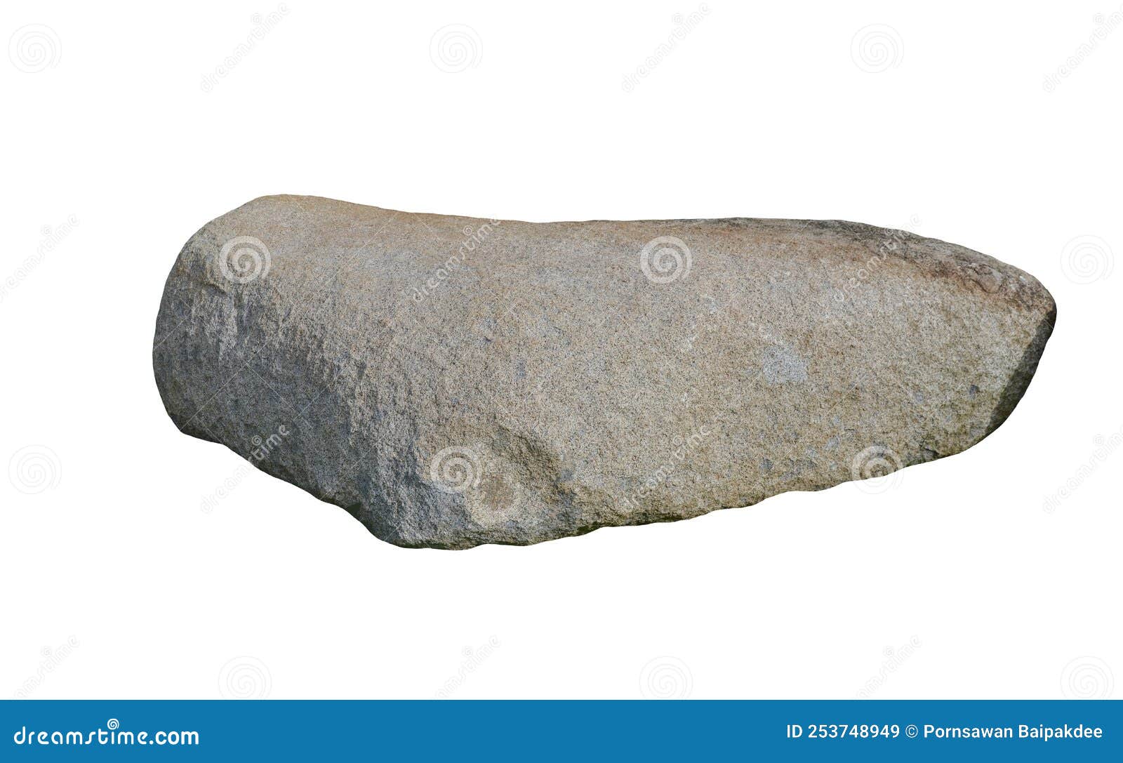 Big Granite Rock Stone, Isolated Stock Image - Image of rock, object ...