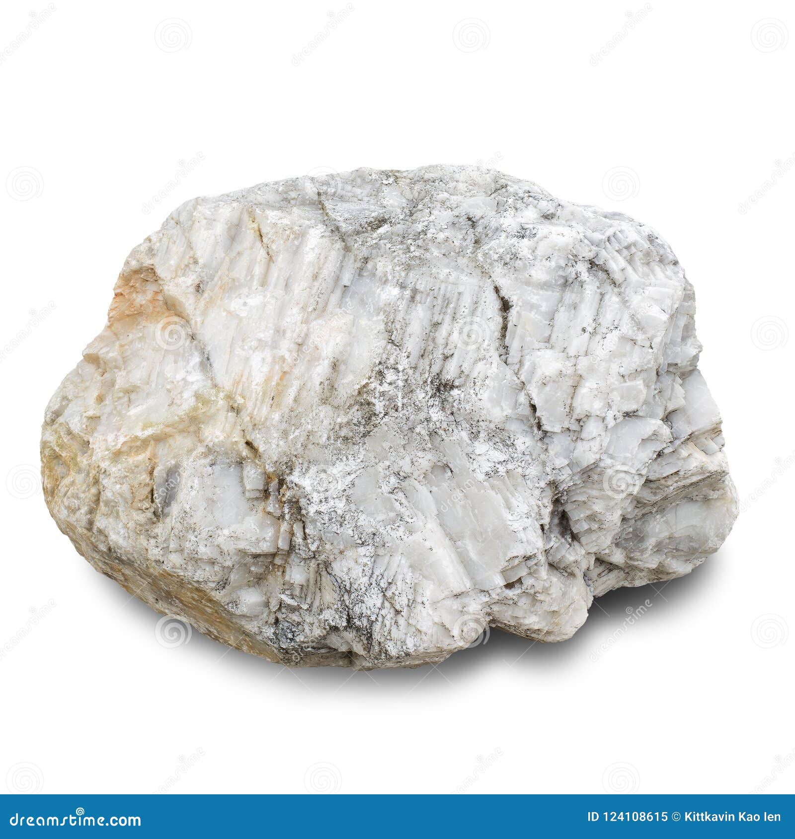 Big Granite Stone, Rock with Clipping Path Stock Image - Image of path ...