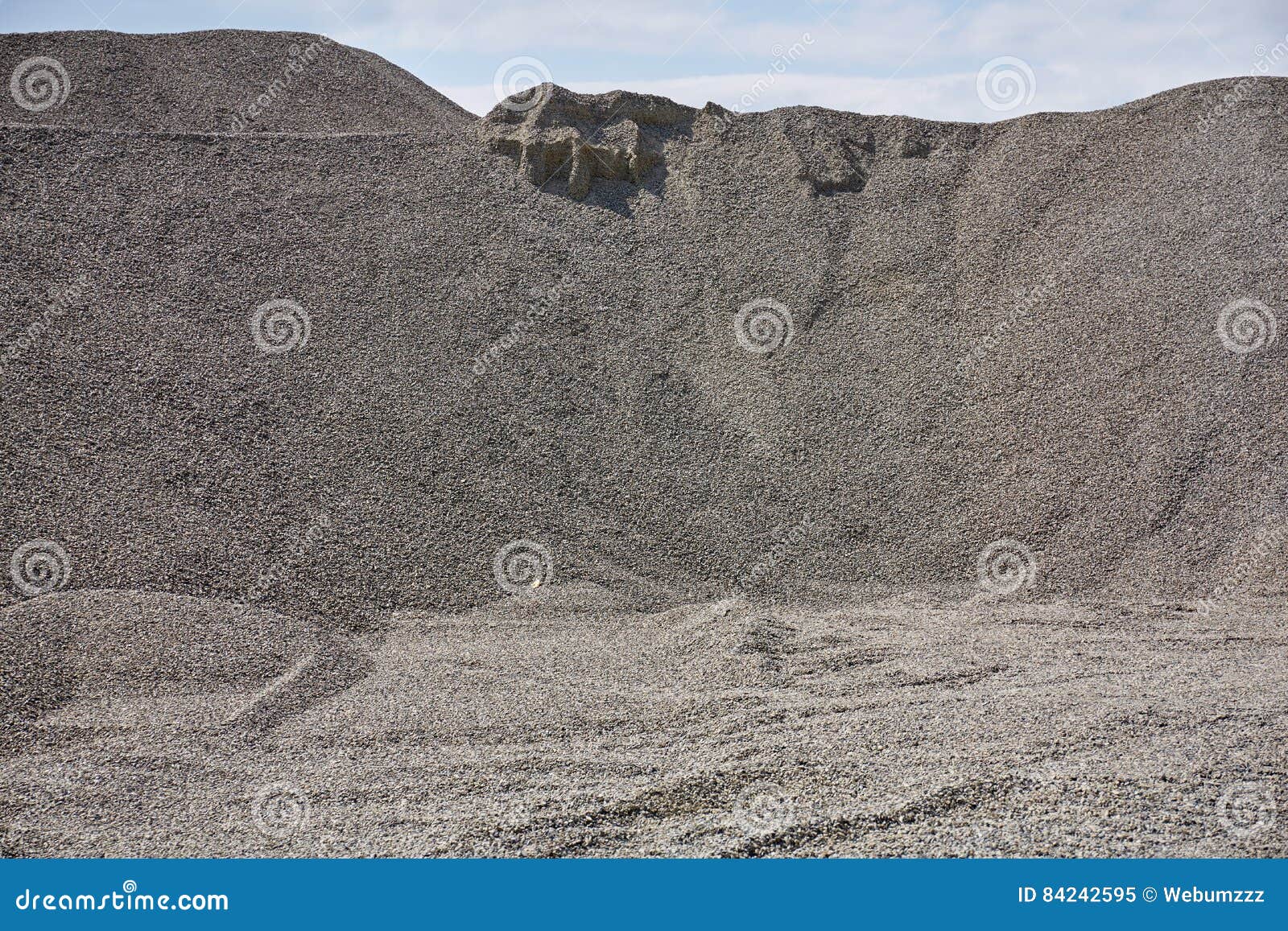 Big Gravel Pile in a Quarry Stock Image - Image of stone, gray: 84242595